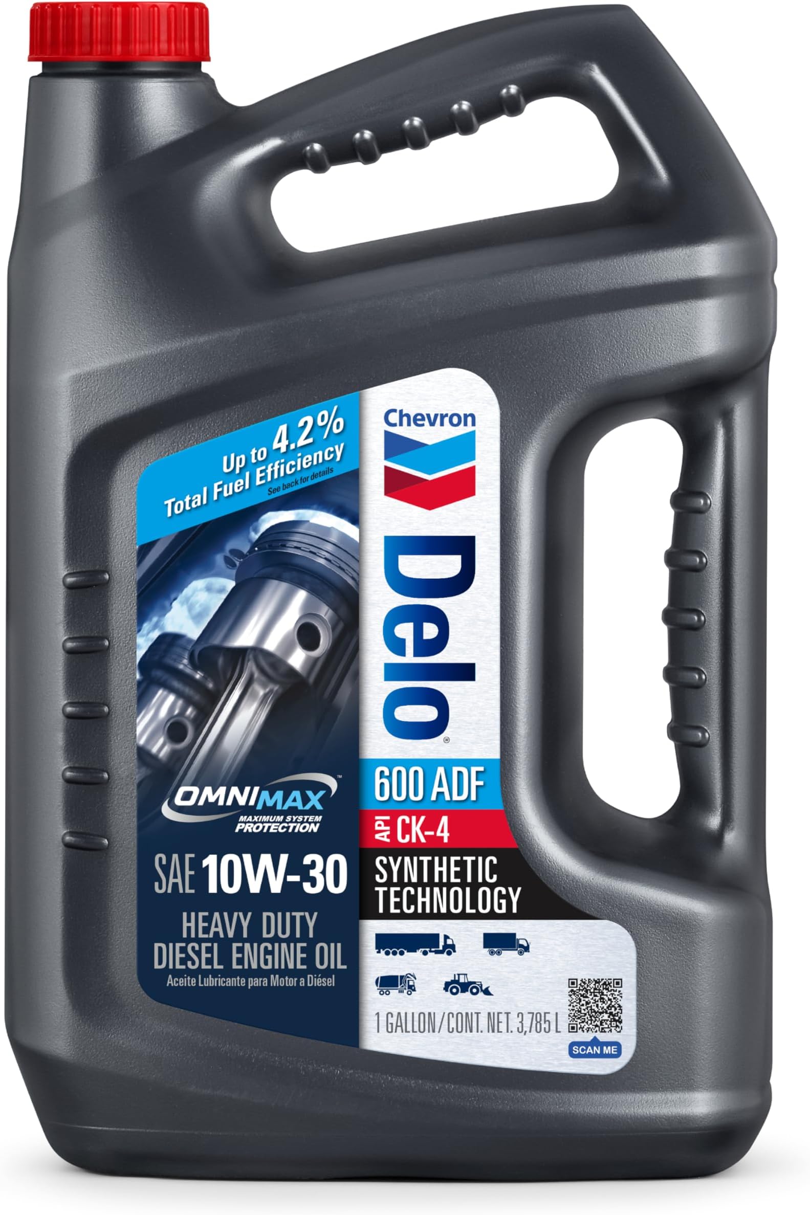 Amazon.com: Delo 600 ADF 10W30 Heavy Duty Diesel Engine Oil with Ultra ...
