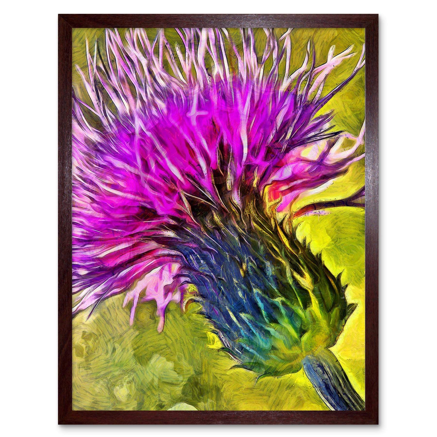 Scottish Thistle Painting