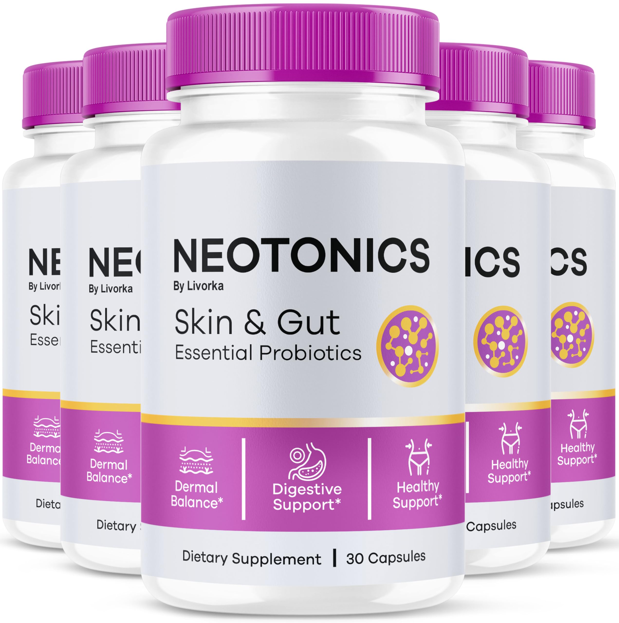 Amazon.com: 5 Pack - Neotonics Capsules - Neotonic Skin & Gut Essential ...