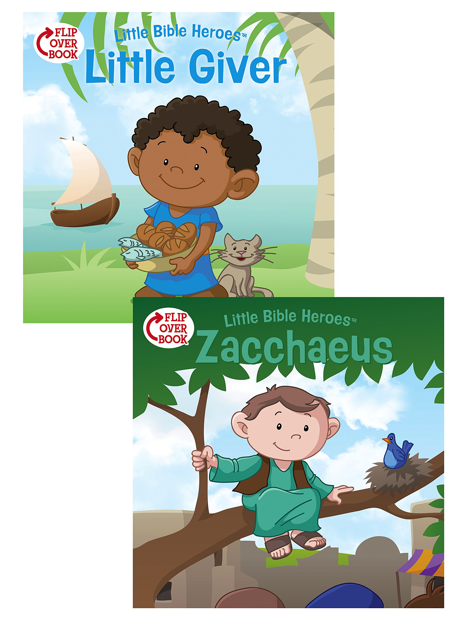 The Little Giver/Zacchaeus Flip-Over Book (Little Bible Heroes ...