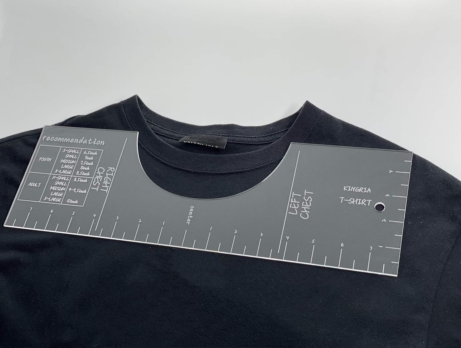 Amazon.com: KINGRIA Acrylic T-Shirt Ruler,Tee Ruler Guide for Applying ...
