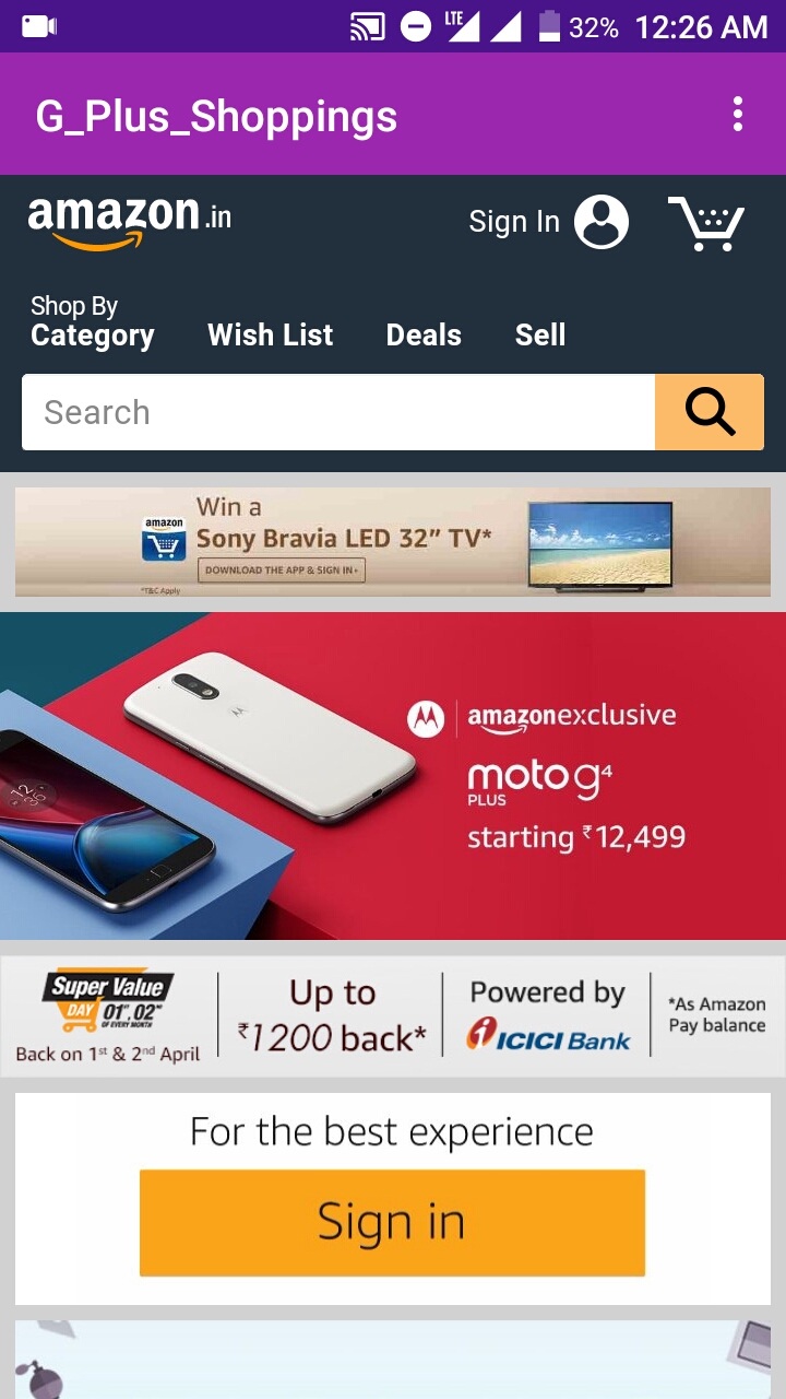 G Plus shoppings - App on Amazon Appstore