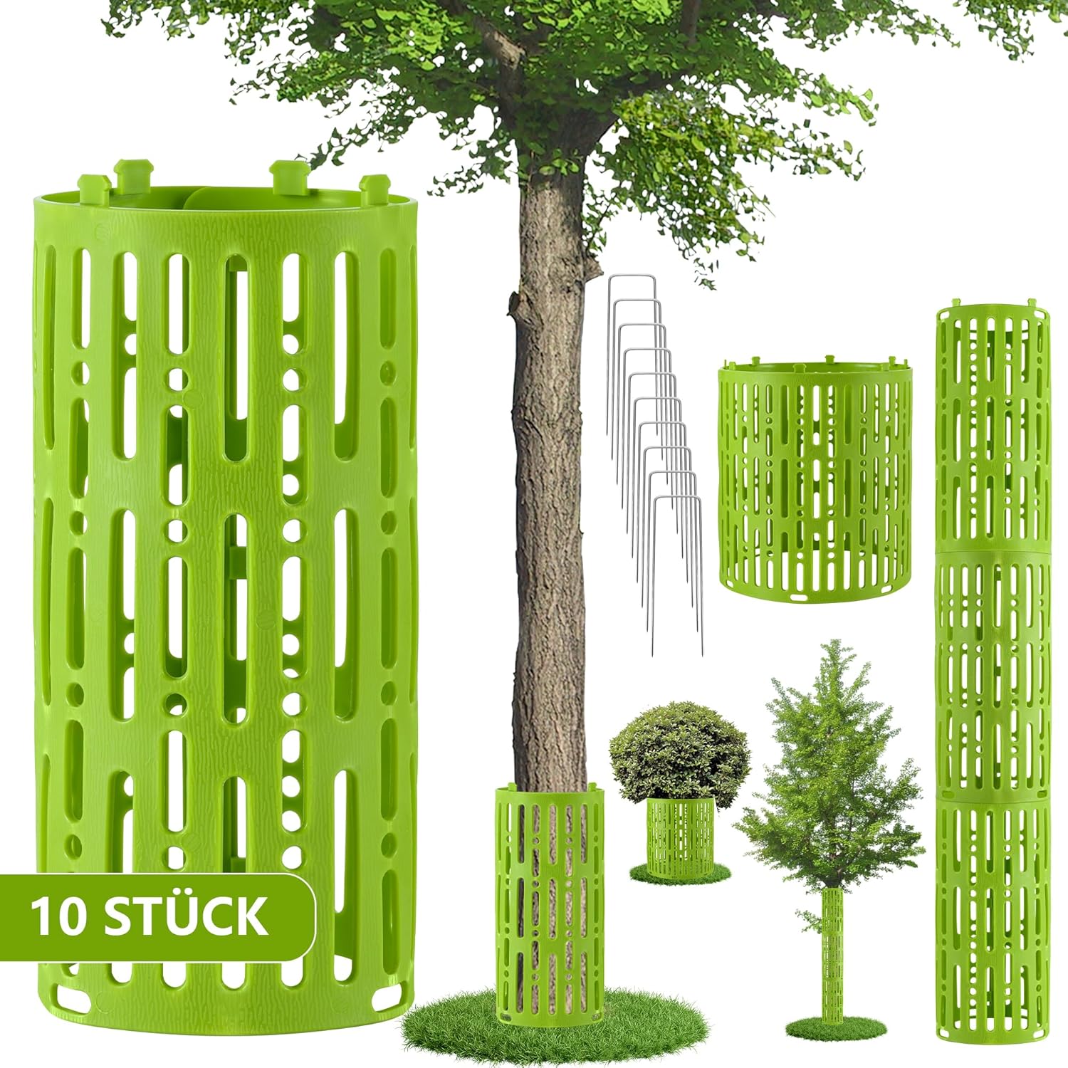 Tree Protection Wild Biss, Pack of 10 Tree Trunk Protection, Expandable ...