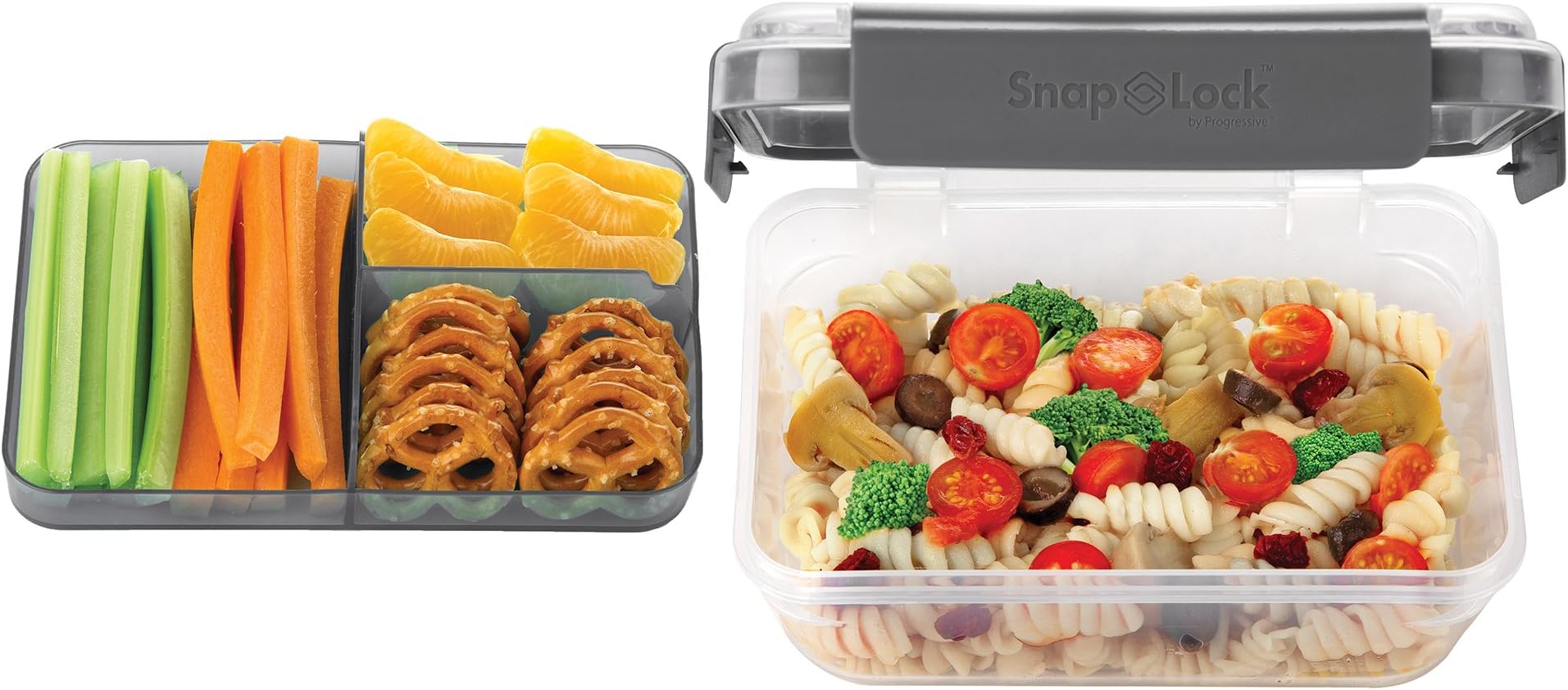 Amazon.com: SnapLock by Progressive Snack To-Go Container - Gray, Easy ...