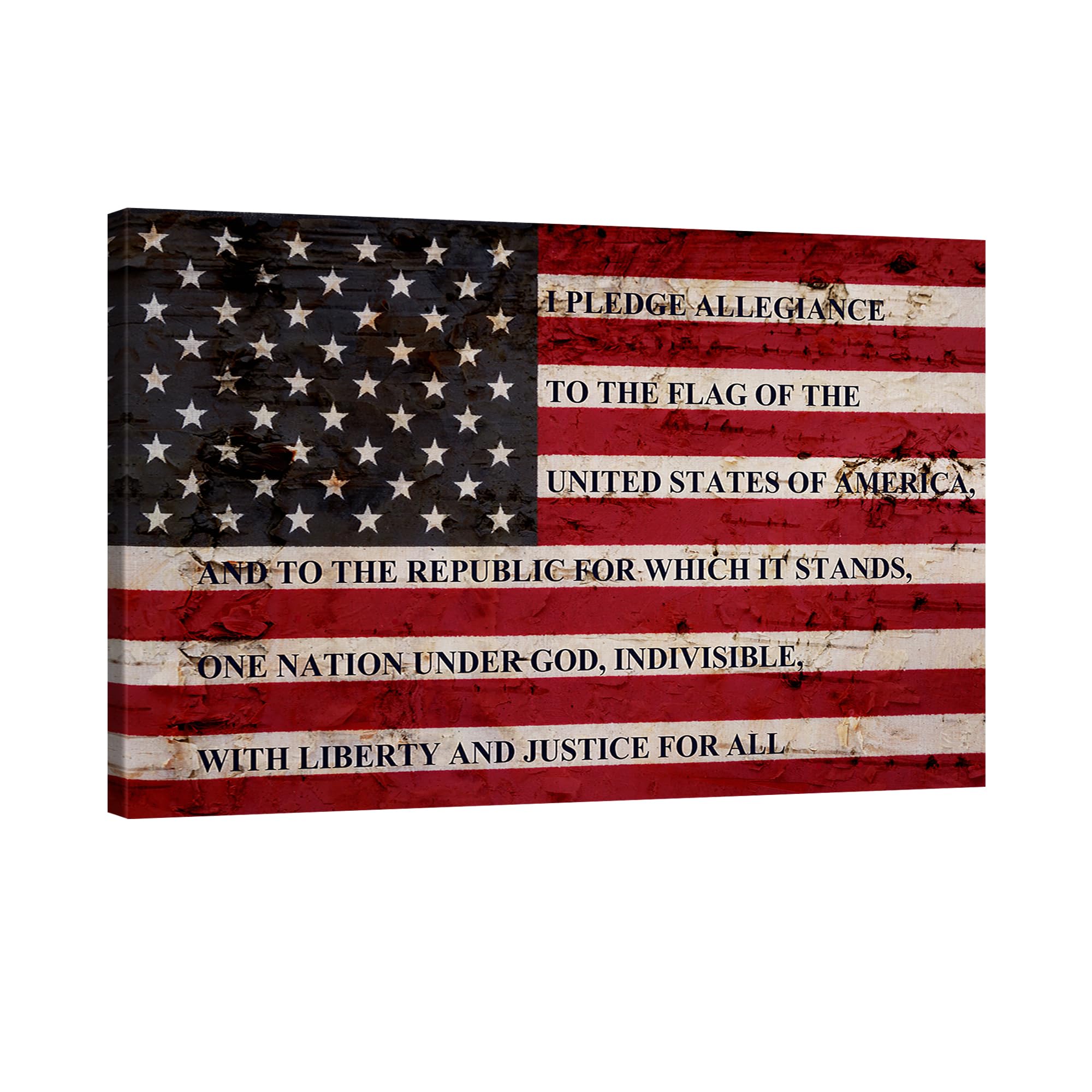 Amazon.com: Pledge of Allegiance - Patriotic Wall Art Modern ...