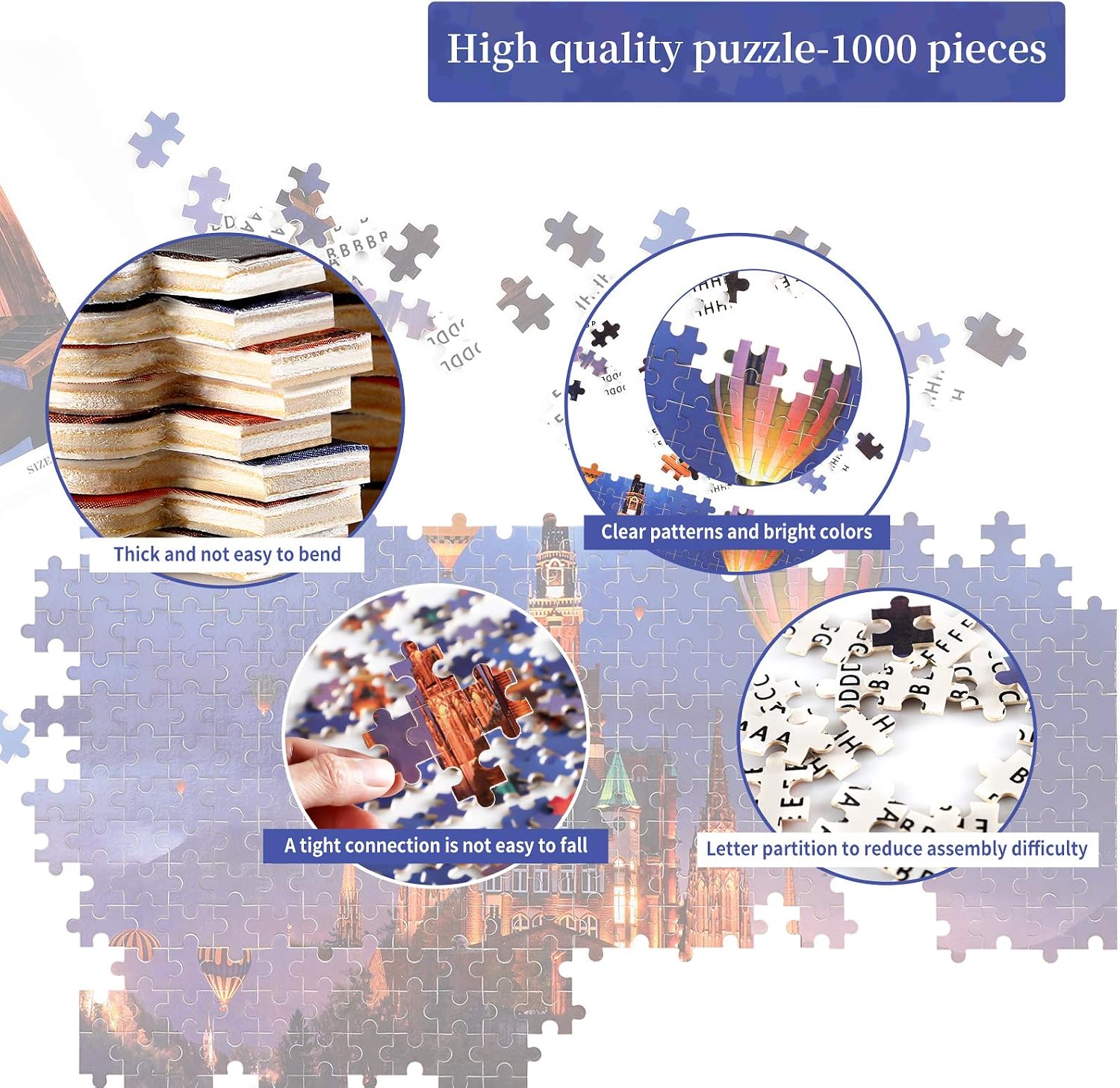 1000 Piece Jigsaw Puzzles for Adults-Difficult Jigsaw Puzzles for ...