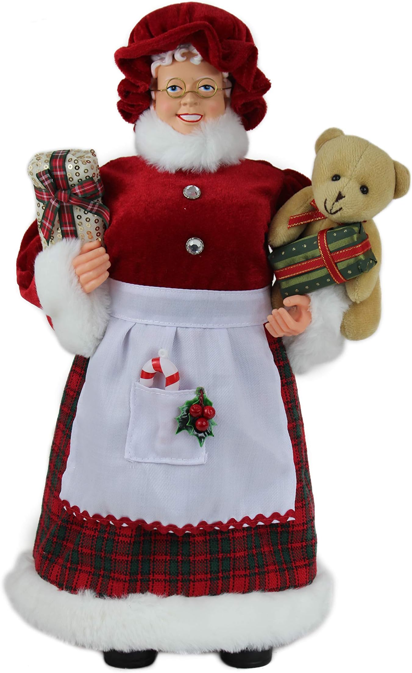 Amazon.com: Santa's Workshop 6517 Mrs Claus Figurine, Set of 2, 15 ...