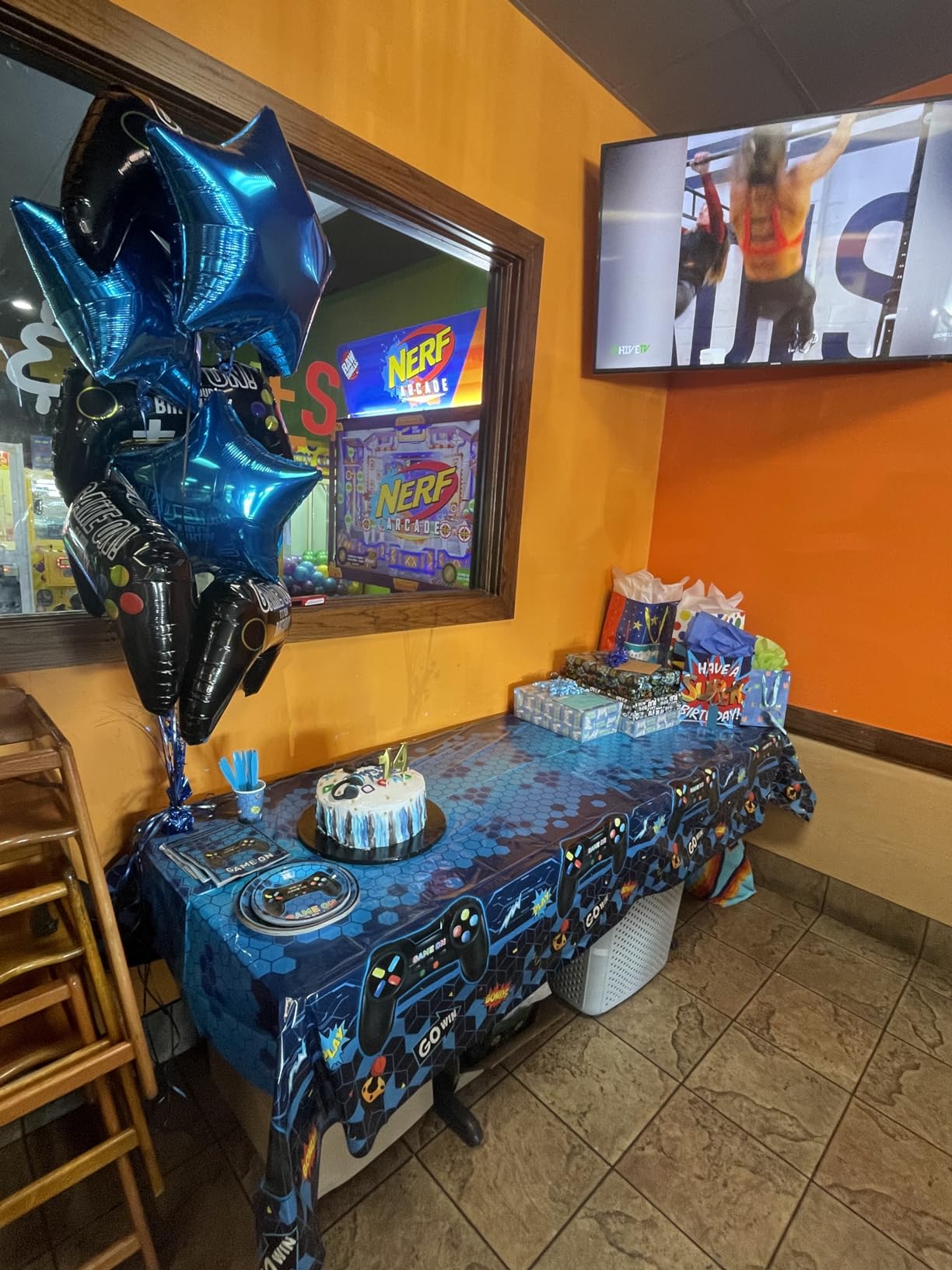 Amazon.com: AnyDesign 12Pcs Gaming Wrapping Paper Colorful Video Game ...