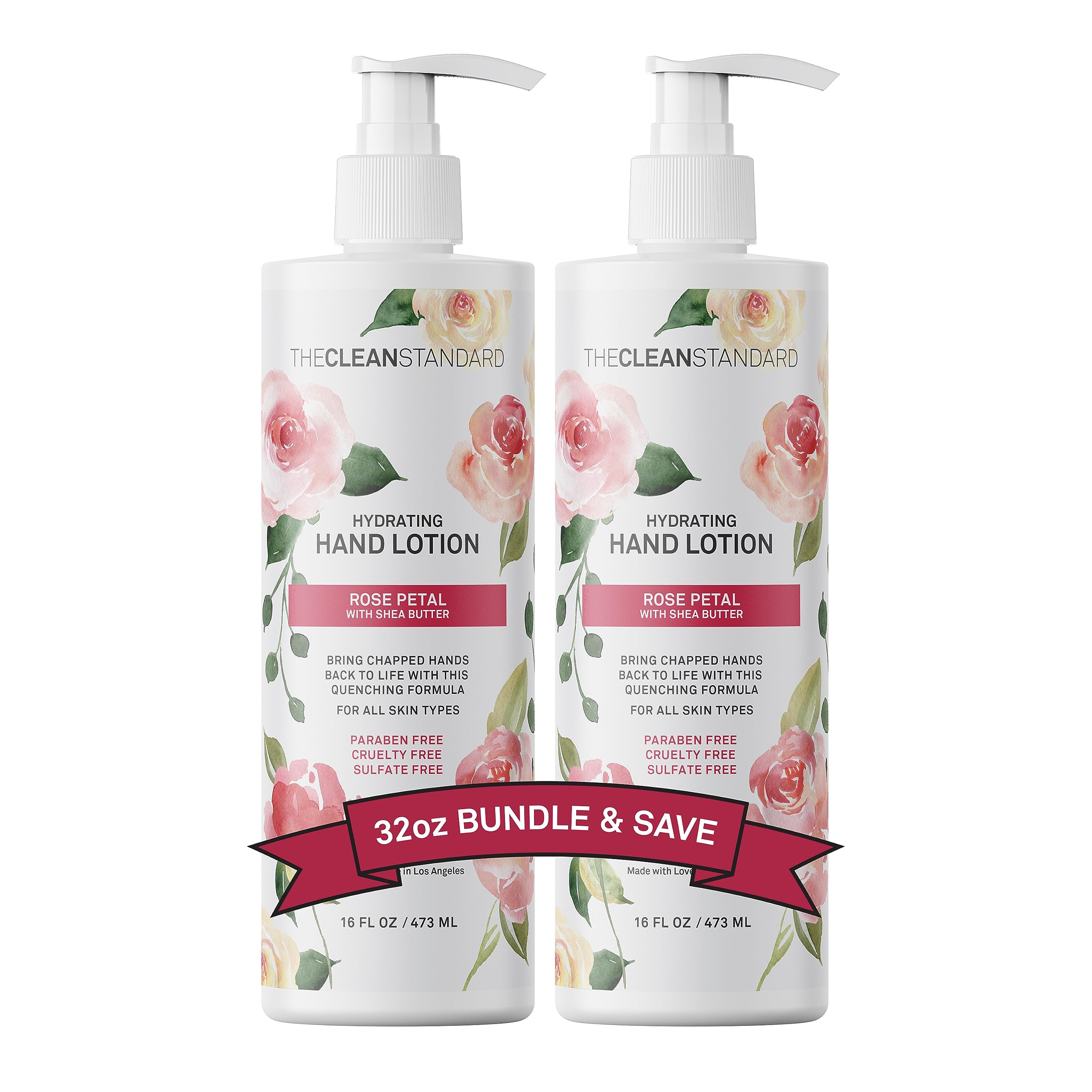 Amazon.com : THE CLEAN STANDARD Moisturizing Hand Lotion for Dry Skin ...