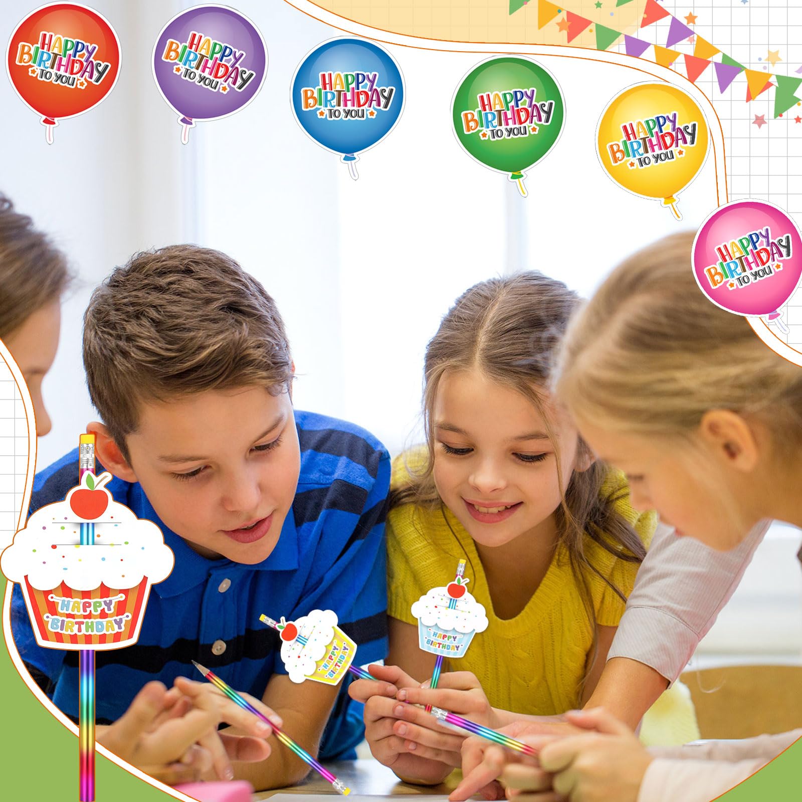 Snapklik.com : 24 Sets Happy Birthday Kit, Happy Birthday Pencils And ...