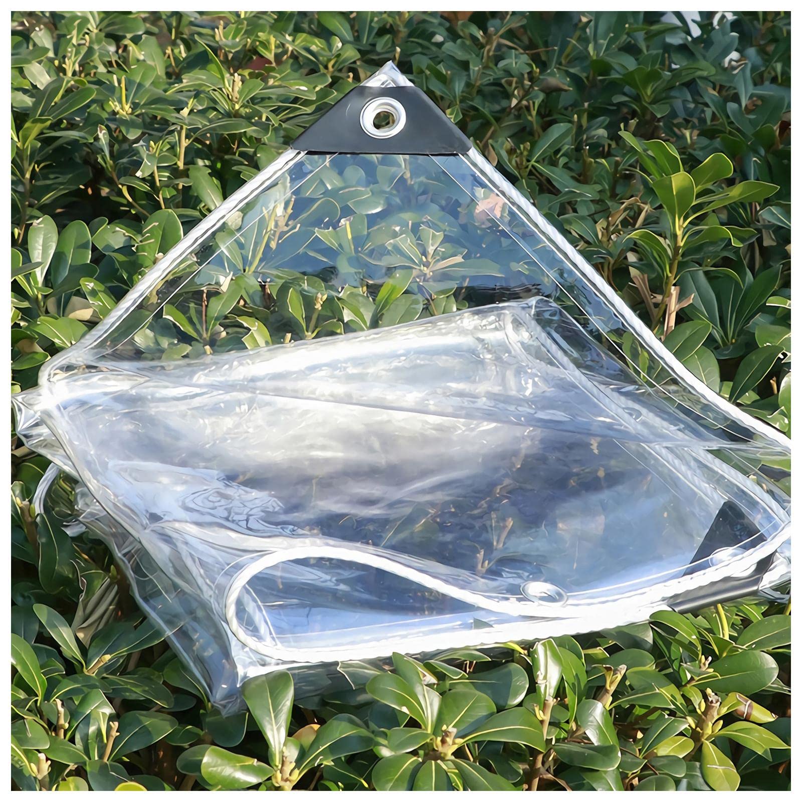 Clear Tarpaulin,Heavy Duty 400g/㎡ Waterproof PVC Transparent Tarpaulin ...