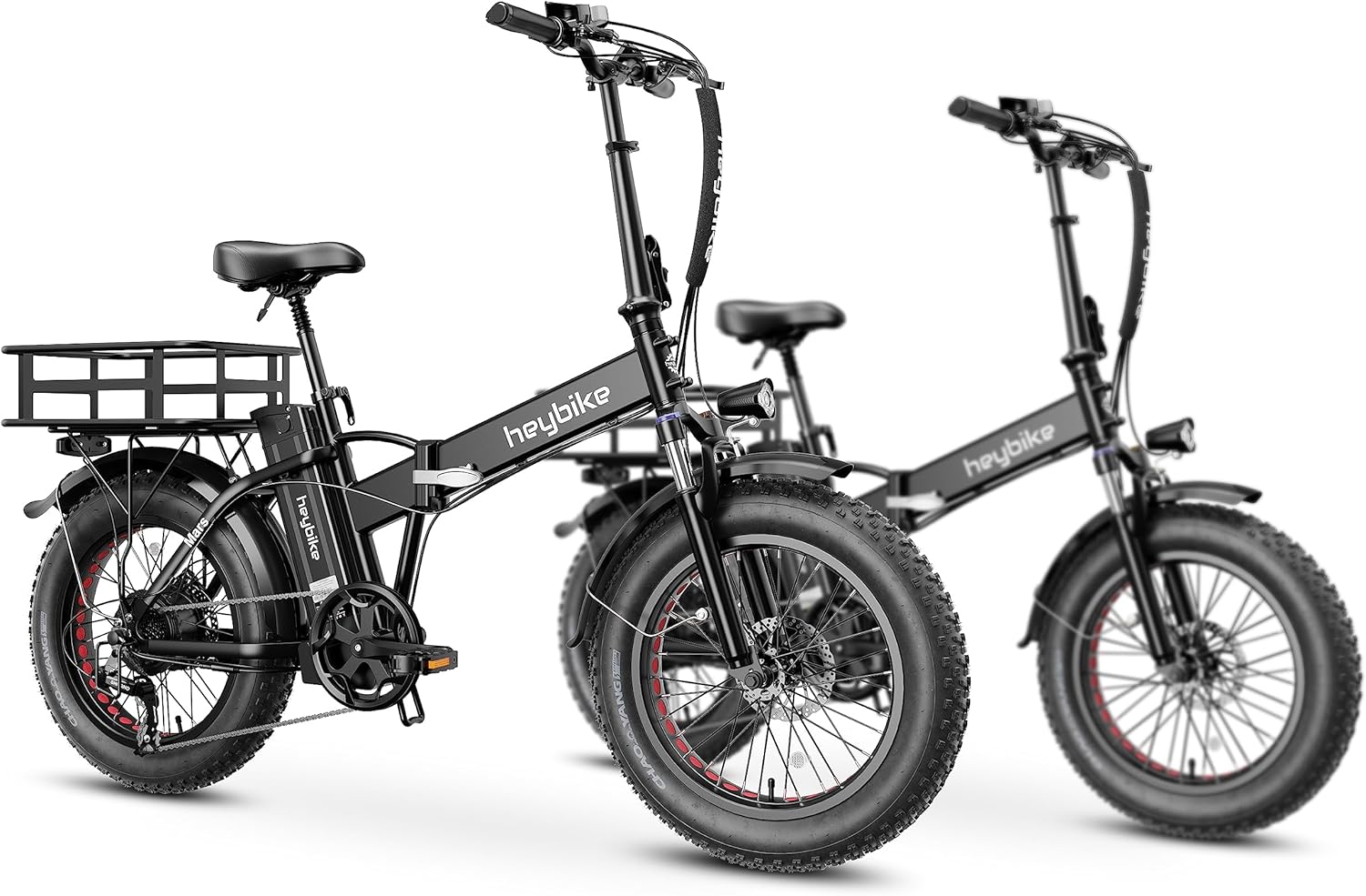 Amazon.com : Heybike Mars Electric Bike Foldable 20" x 4.0 Fat Tire Electric Bicycle with 500W ...