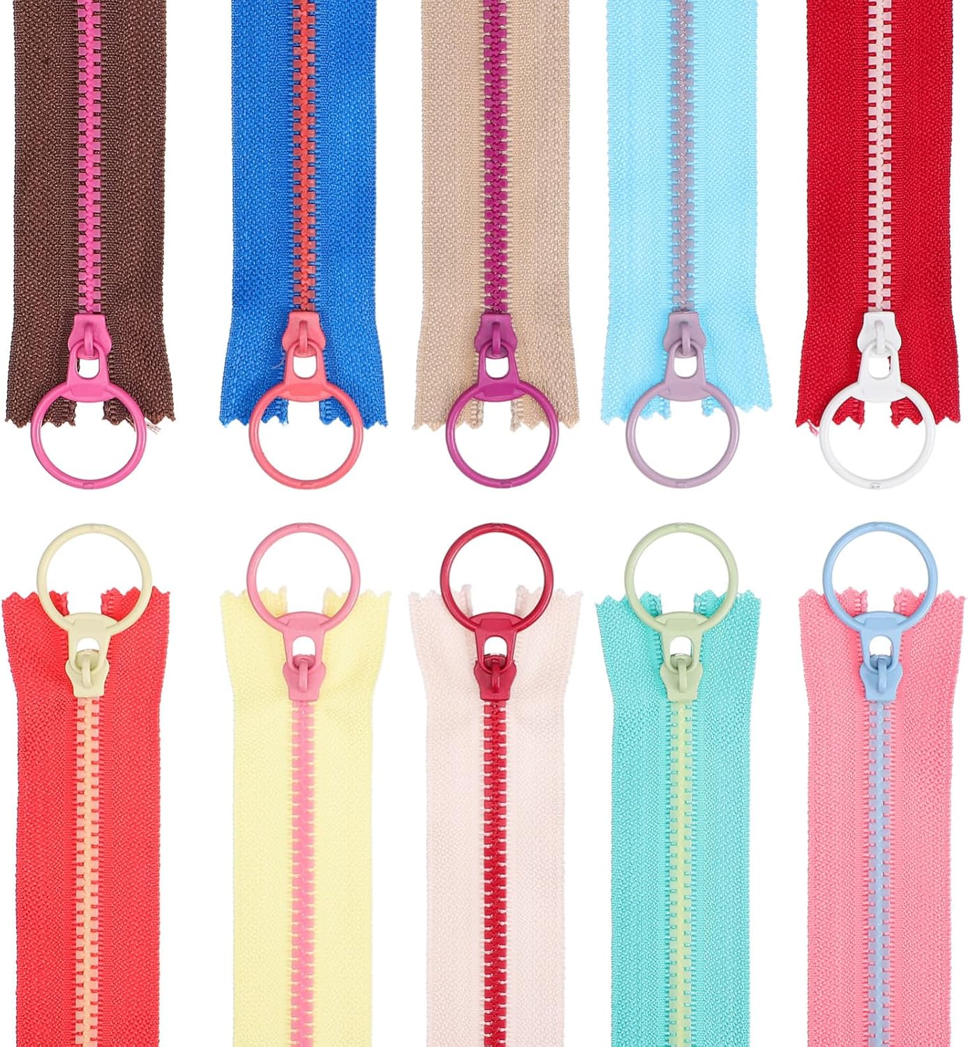 Amazon.com: SEWACC 30 Pcs Zippers for Sewing Separating Zippers ...