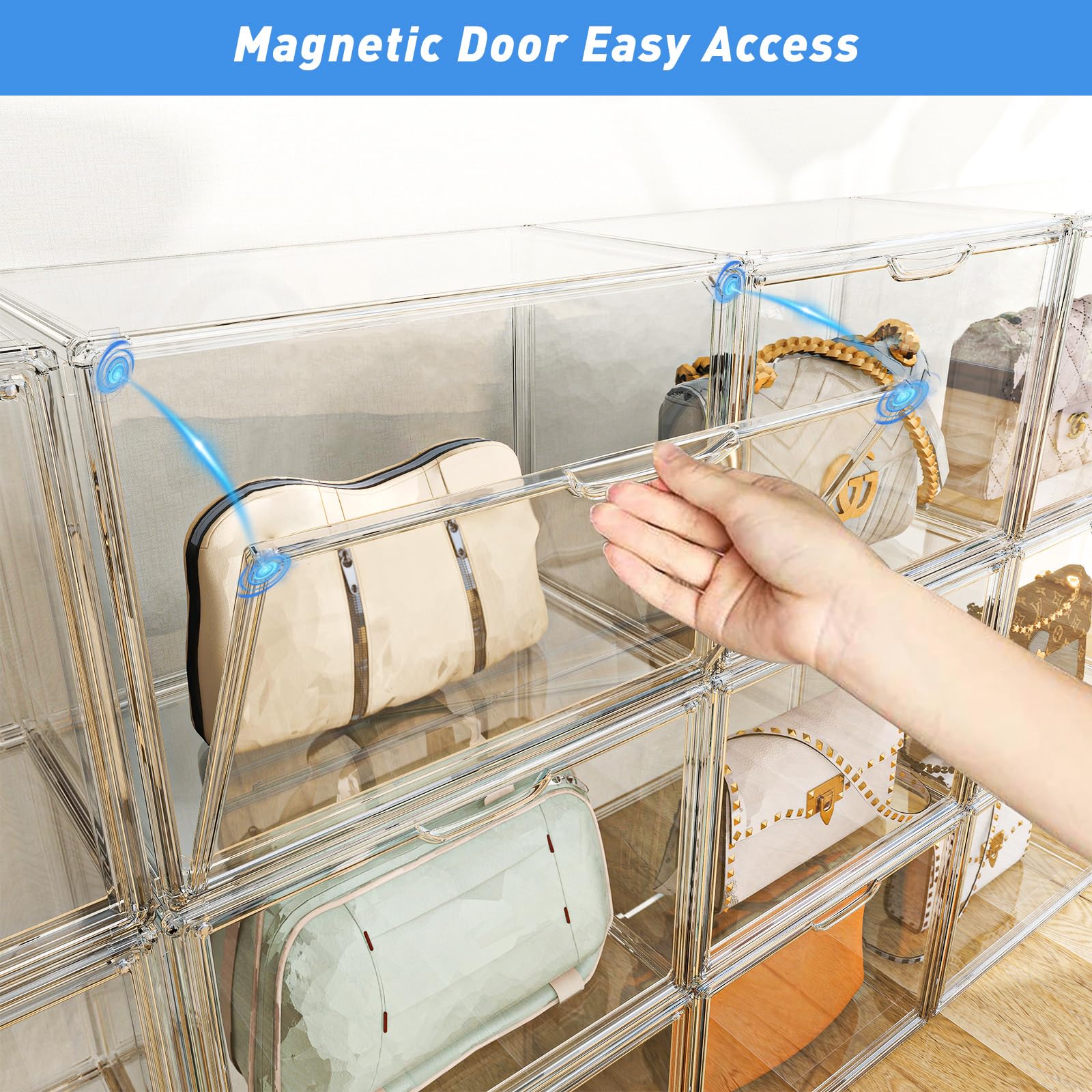 Snapklik.com : 6PCS Acrylic Display Case, Display Cases For ...