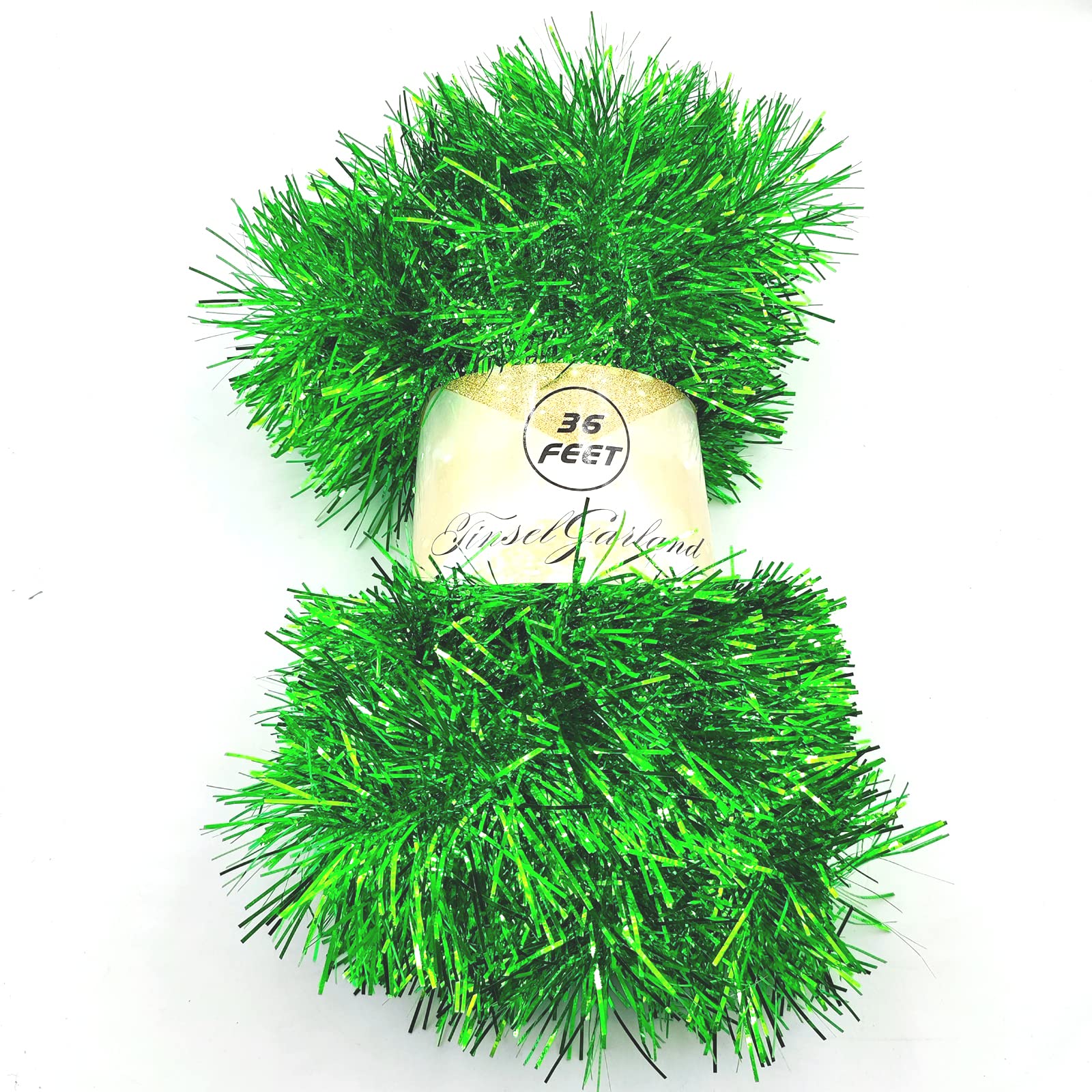 Amazon.com: YOOGCORETT 36 FT Christmas Tinsel Garland Glitter Tinsel ...