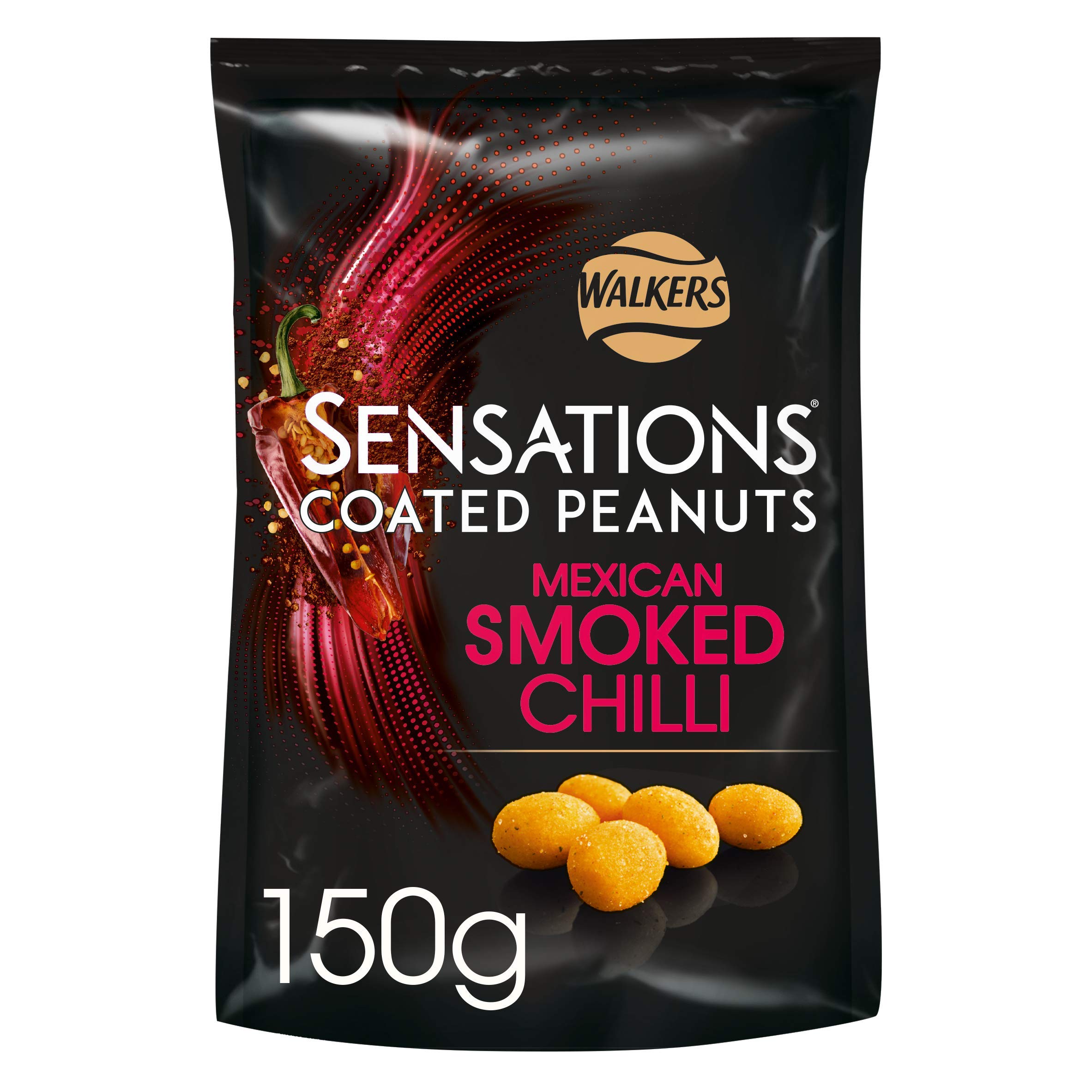 Sensations Mexican Smoked Chilli Coated Sharing Peanuts 150 g : Amazon.co.uk: Grocery