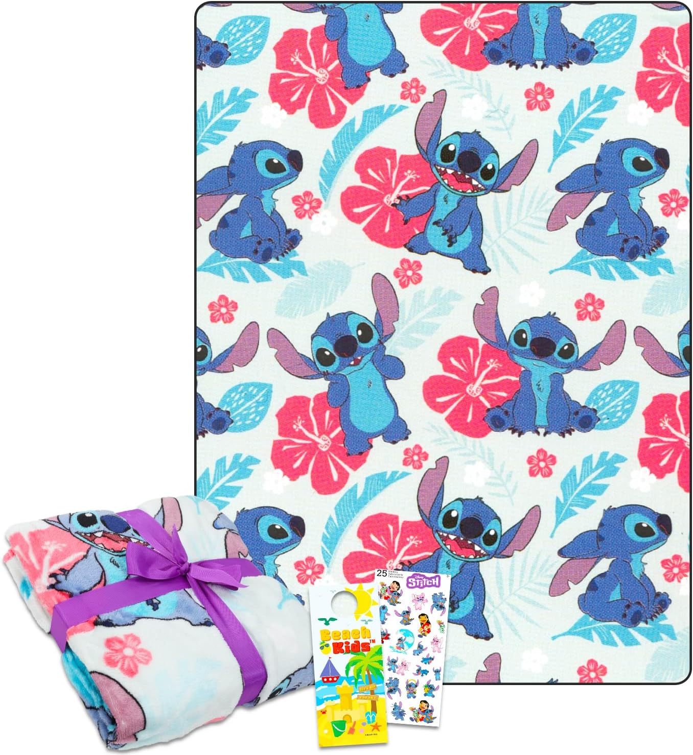 Amazon.com: Disney Stitch Fleece Blanket Set - Bundle with Soft Lilo ...