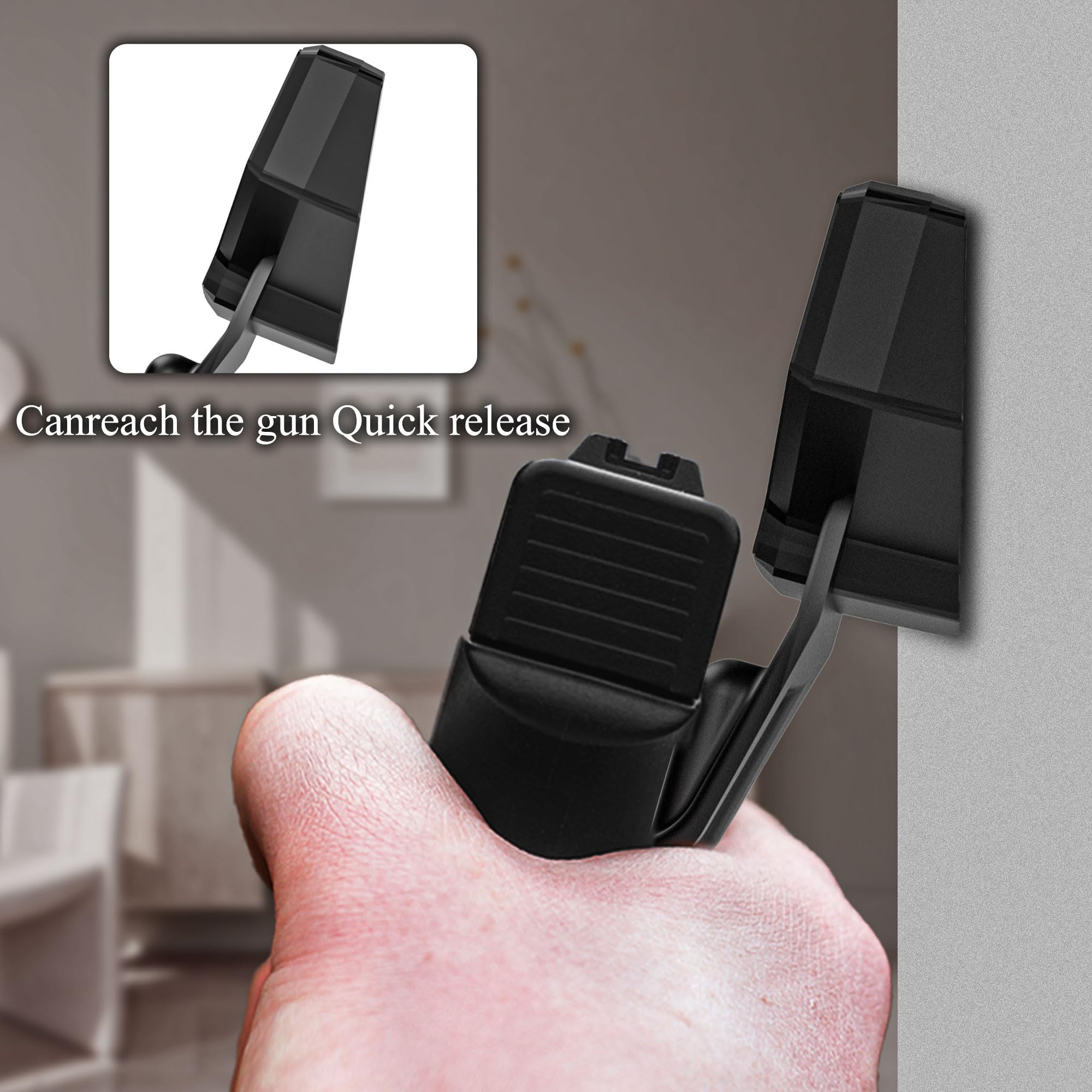 Snapklik.com : 2 Pack Magnetic Gun Mount - Magnetic Car Holster