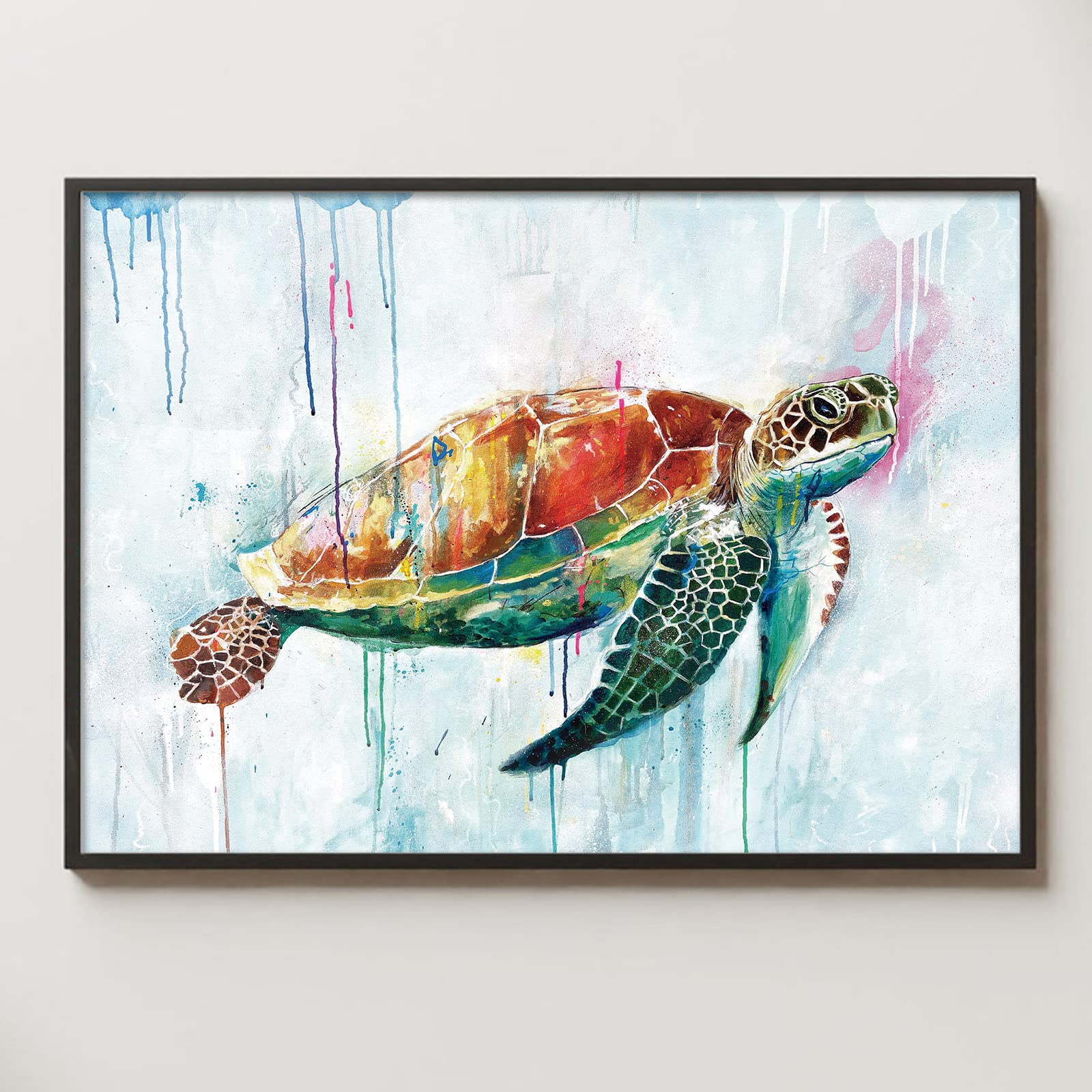 Green Turtle Painting