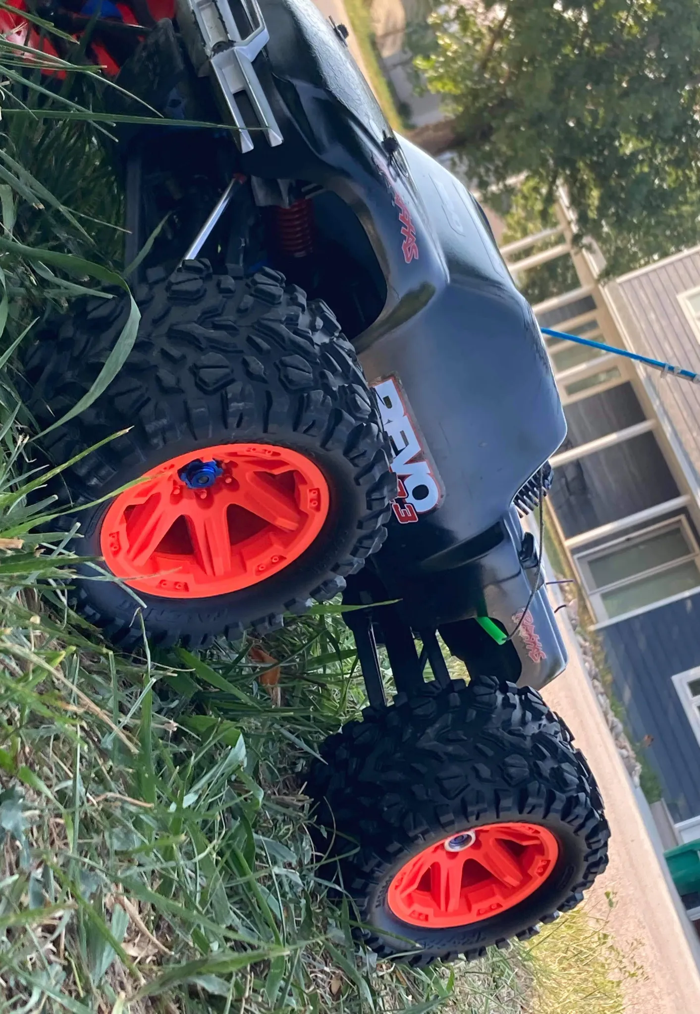 Amazon.com: Traxxas 8672A 3.8" Wheels with Talon EXT Tires, Orange ...