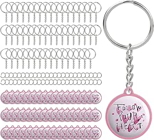 Amazon.com: Homiesetify Keychain Button Making Kit for Button Maker ...