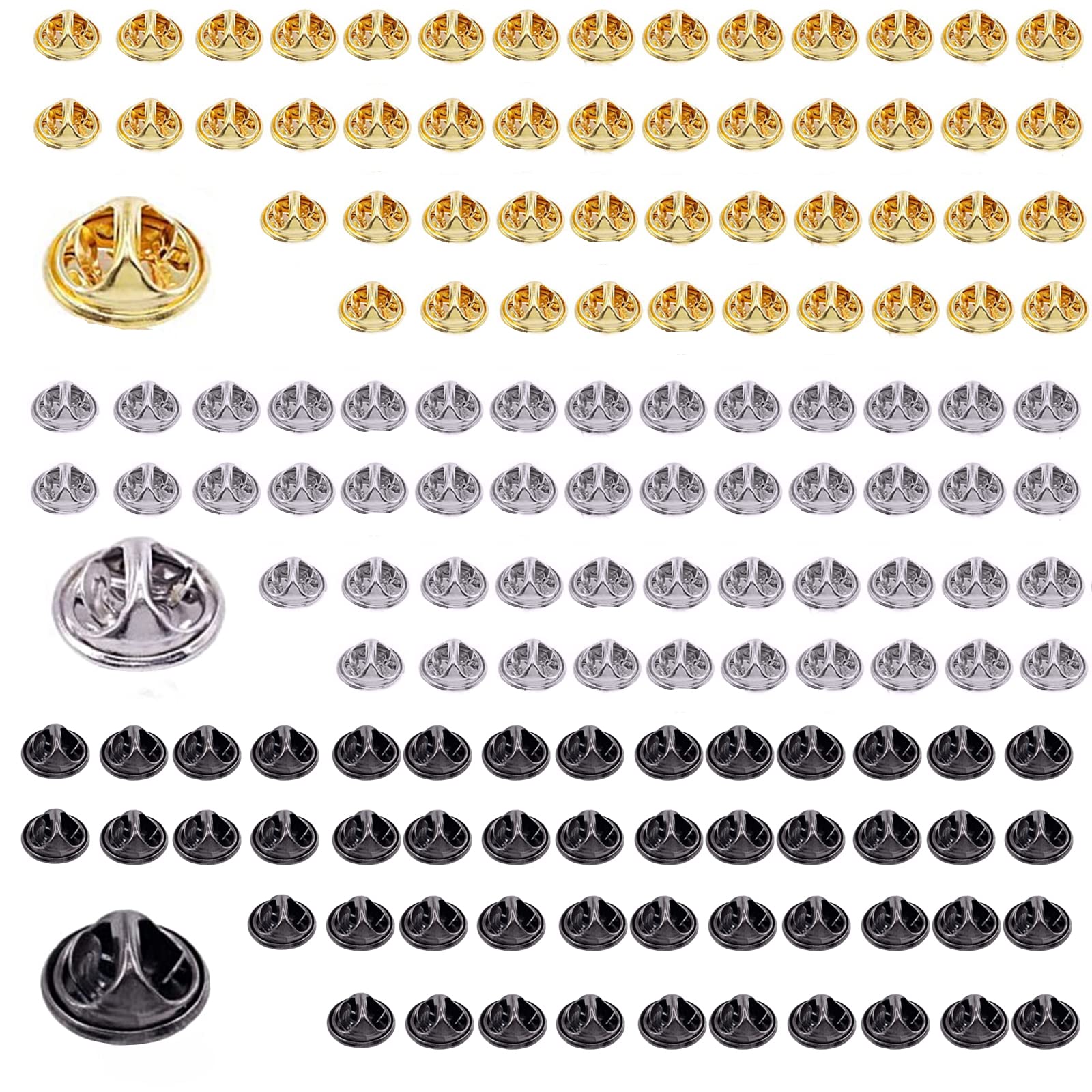 Amazon.com: 150 PCS Locking Pin Backs for Enamel Pins Brooch and Craft ...