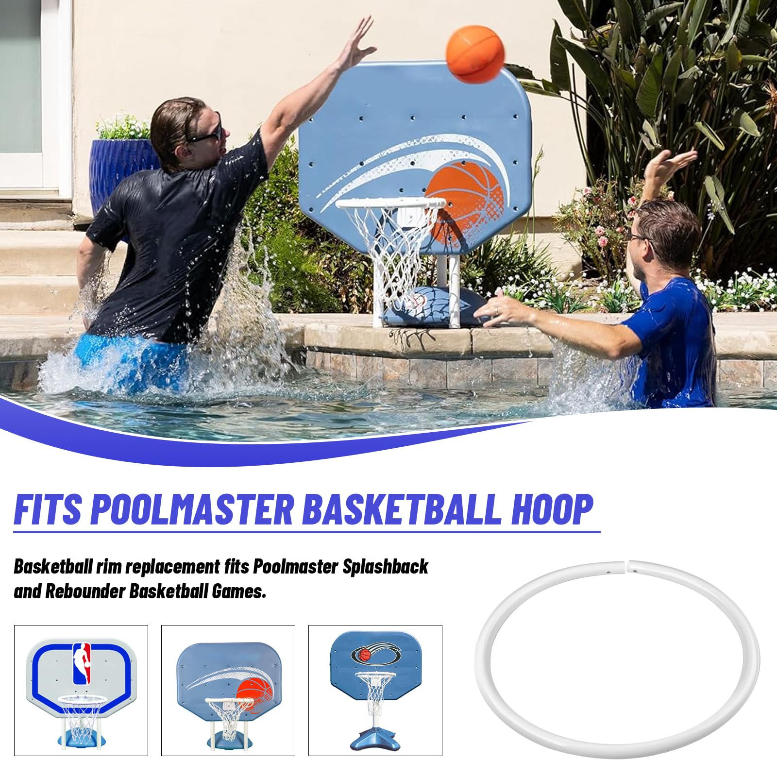 Snapklik.com : Basketball Rim Replacement For Poolmaster Splashback ...