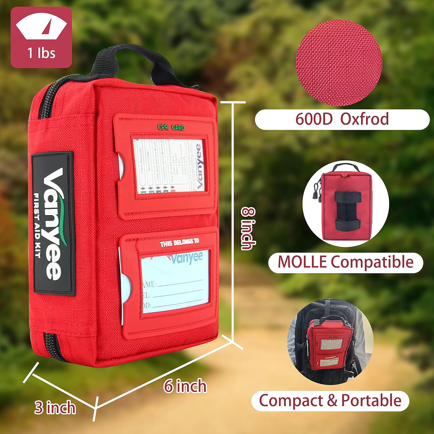 Buy Vanyee Handy First Aid Kit, Labelled Compartments ,Molle System ...