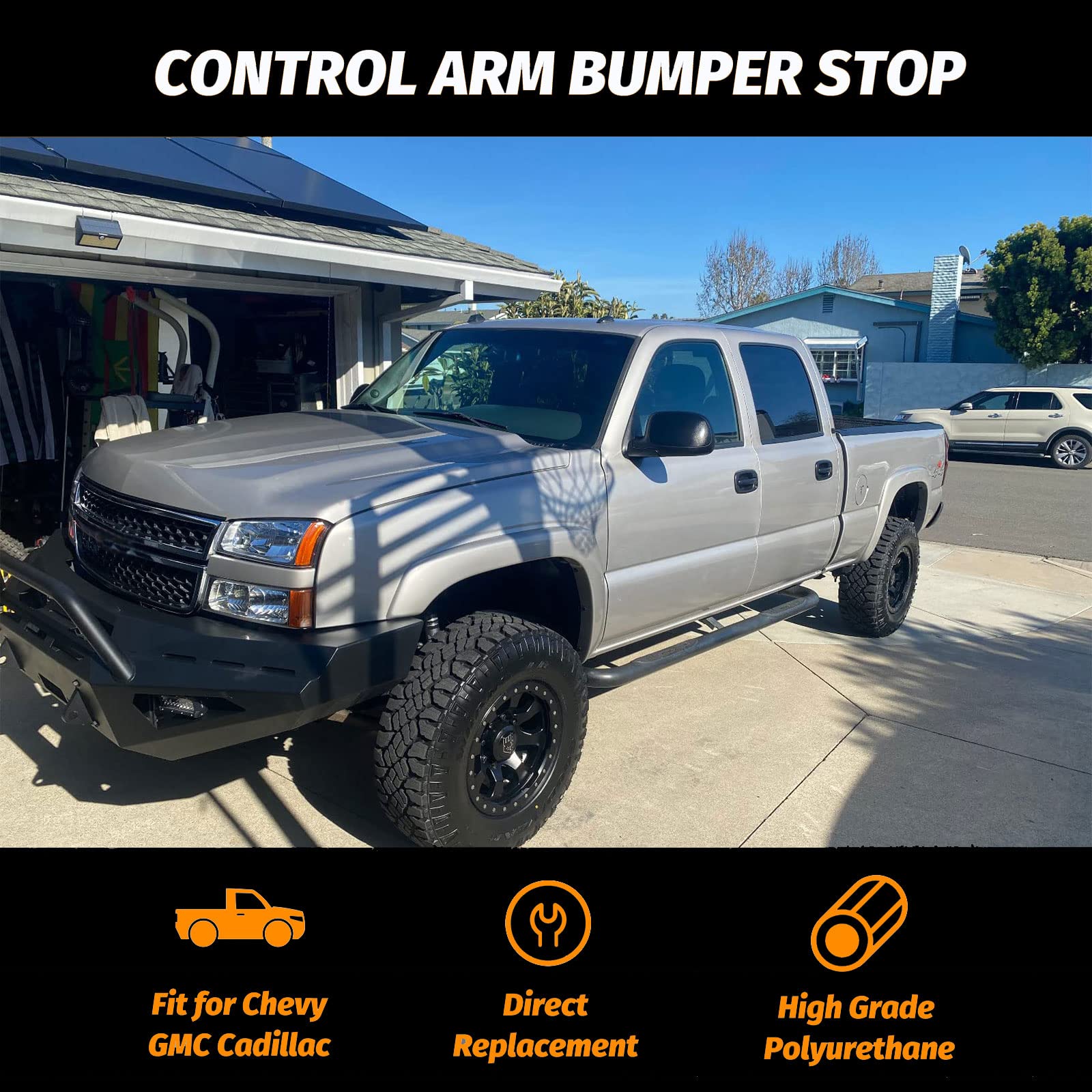 Snapklik.com : Control Arm Bump Stop Bumper Stop Fit For Chevy ...