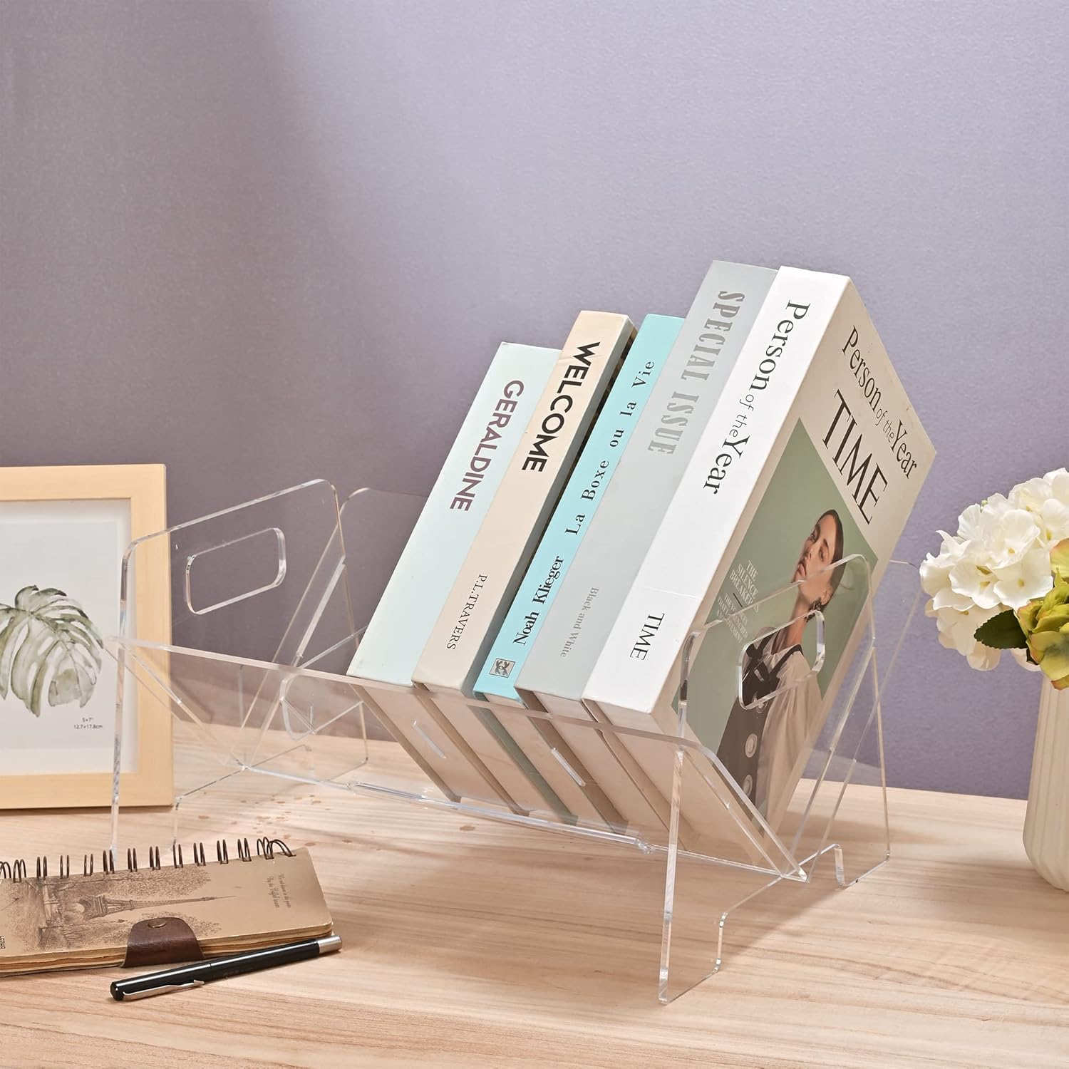 Amazon.com: Sparkle Race Acrylic Shelf Small Bookcase, Clear Acrylic ...