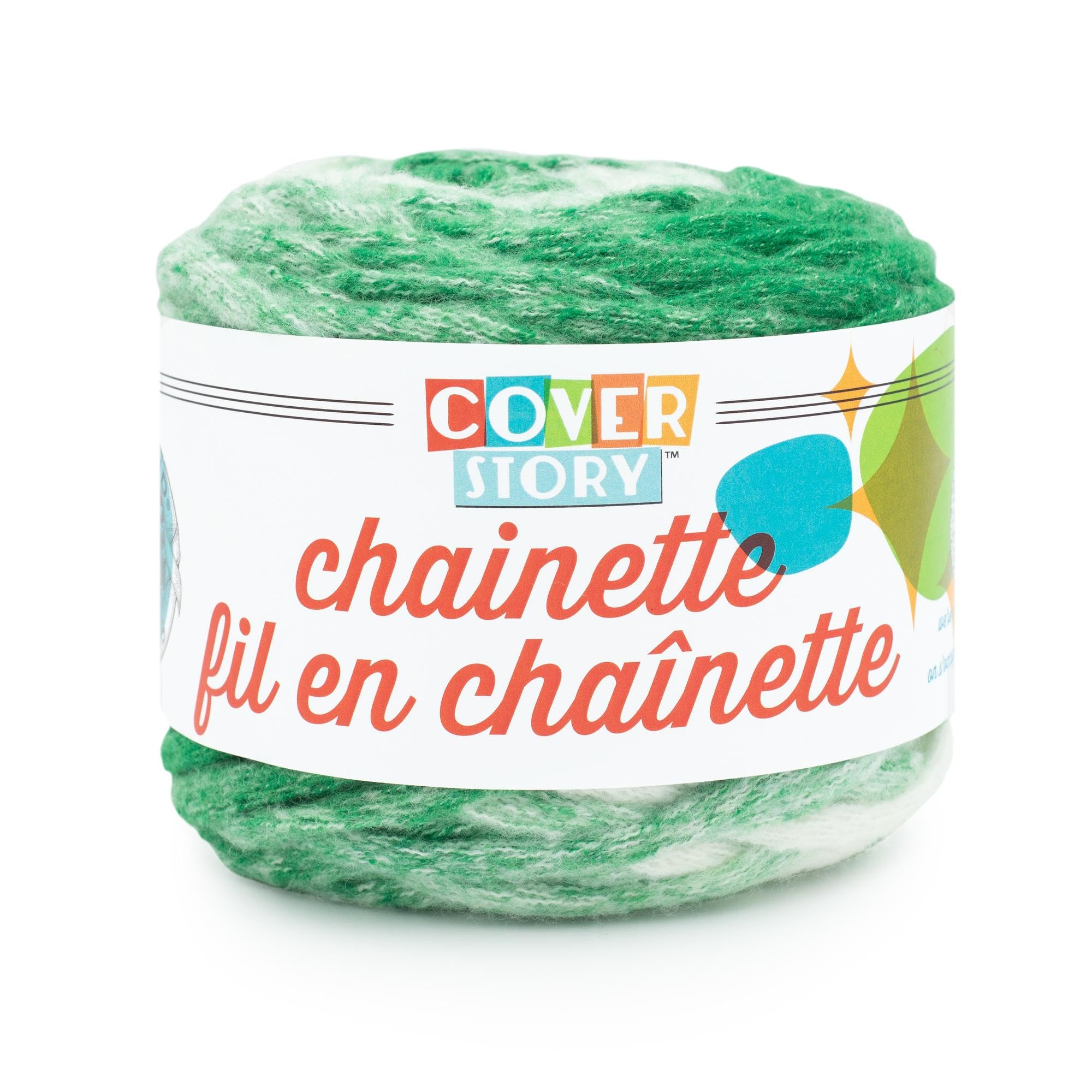 Amazon.com: Lion Brand Yarn Cover Story Chainette, Blanket Yarn, Kelly ...
