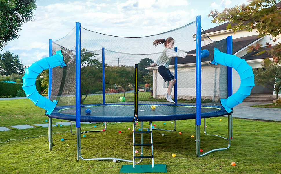 Watch An amazing trampoline with tunnel for basketball on Amazon Live