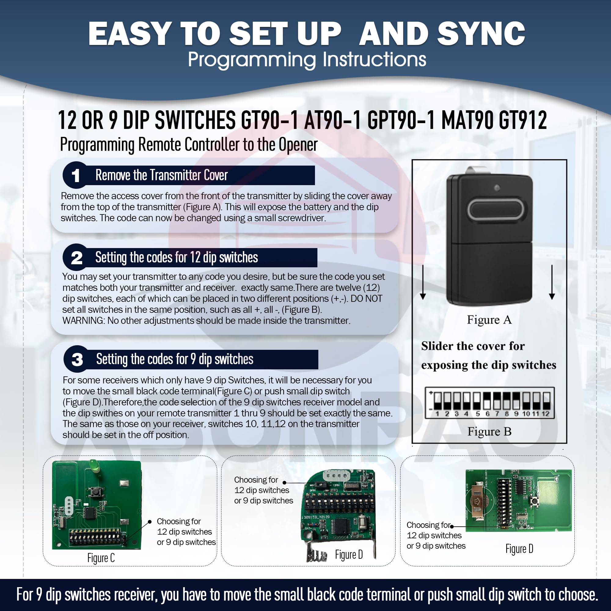 Snapklik.com : 2 For GT90-1 912 Genie Overhead Door Garage Door Opener ...