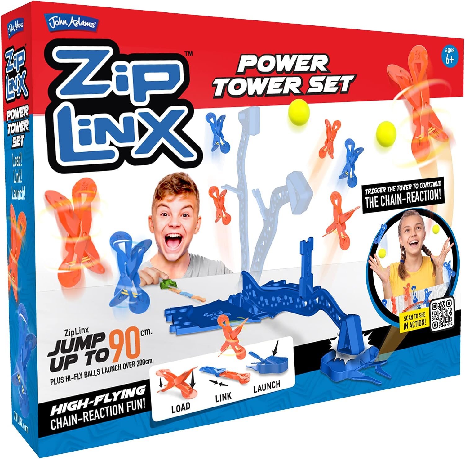 Amazon.com: John Adams | ZipLinx - Power Tower Set: high-Flying Chain ...