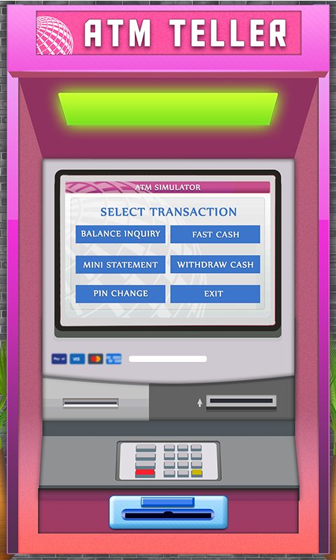 ATM Simulator Virtual Bank Cashier Free Kids Game - App on Amazon Appstore