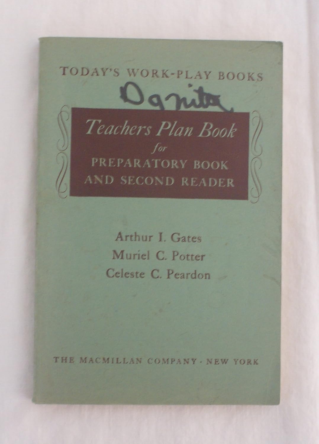 Teachers Plan Book for Preparatory Book and Second Reader (Today's work ...