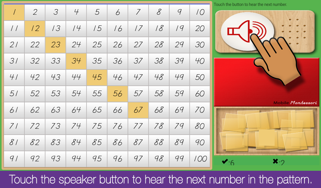Hundred Board Patterns - Montessori Math Counting Activities for Kids ...