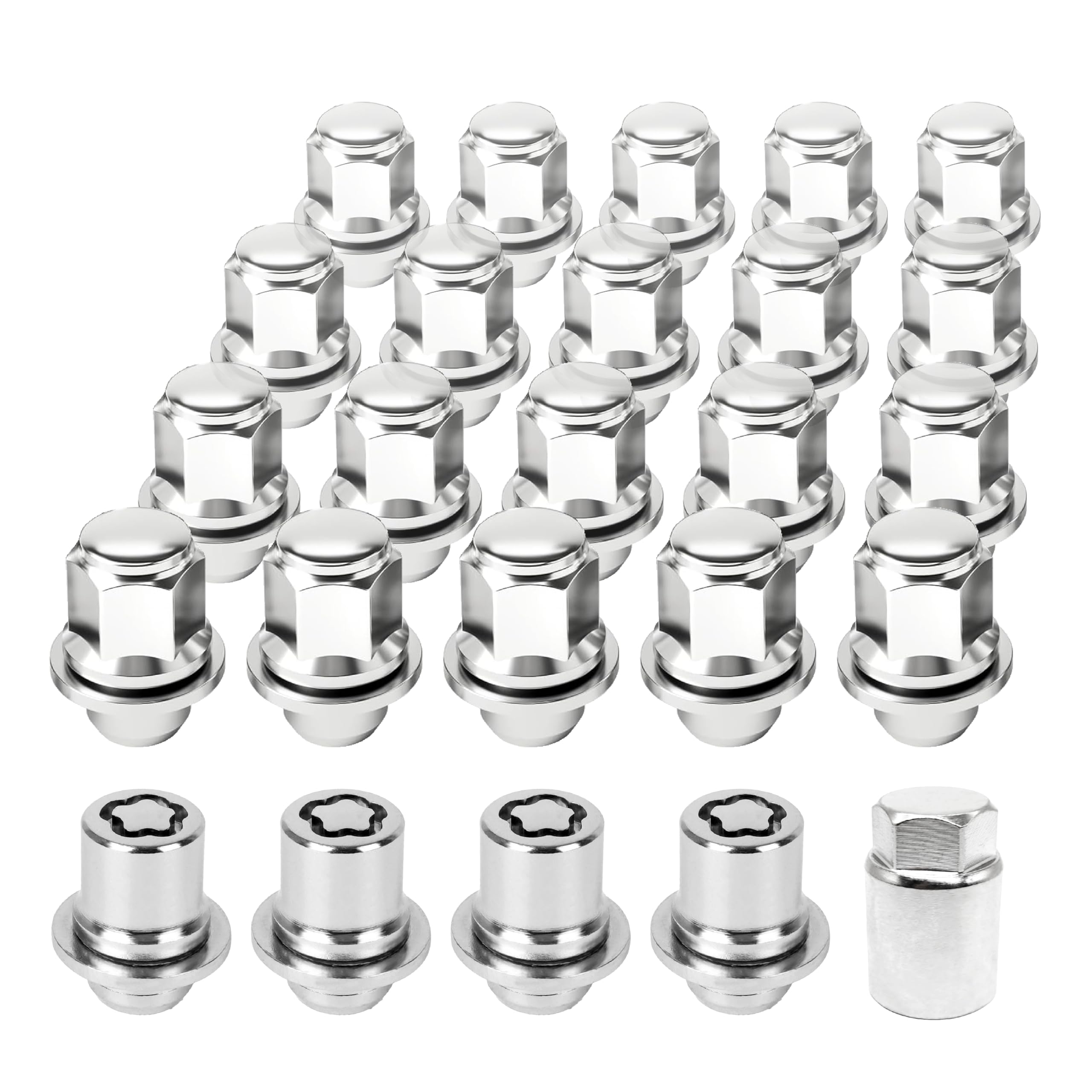 Amazon.com: （4PCS） 00276-00900 Wheel Lock Lug Nut Set Anti Theft and ...