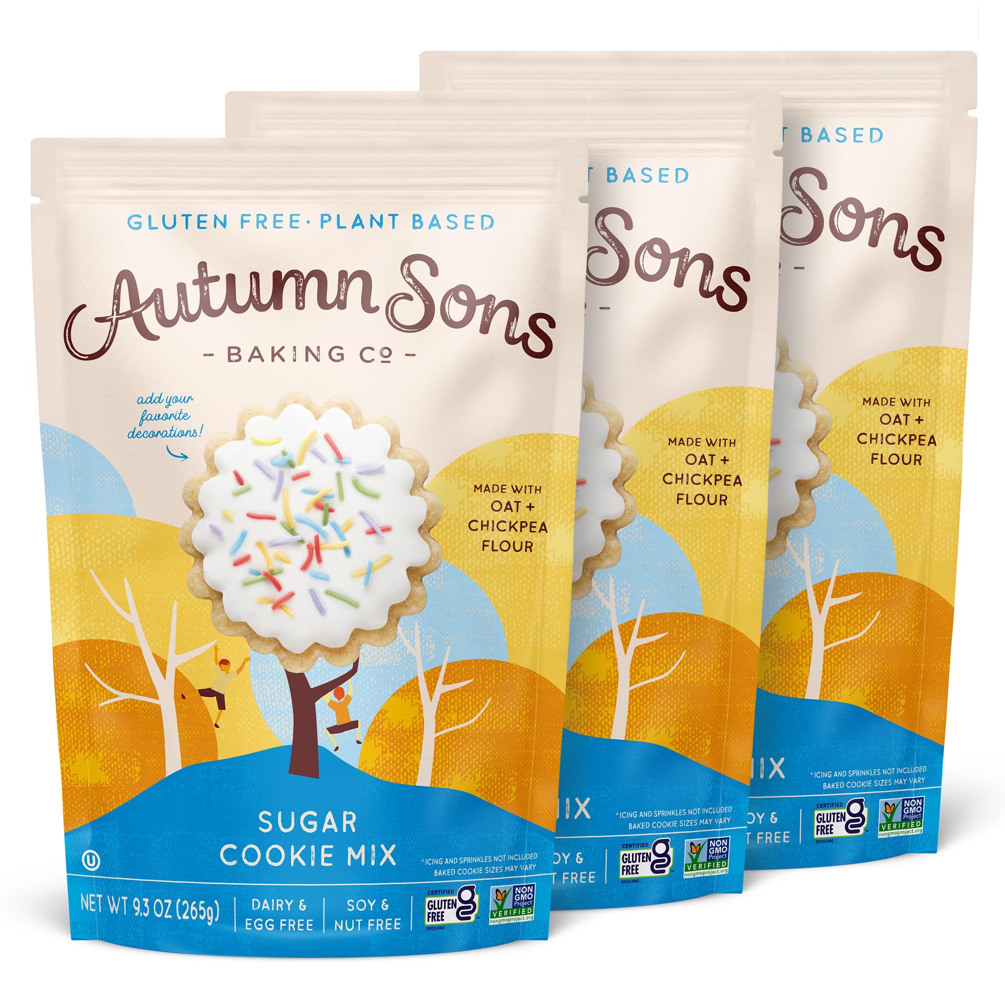 Amazon.com : Autumn Sons Baking Co. Gluten Free Sugar Cookie Mix. Vegan ...