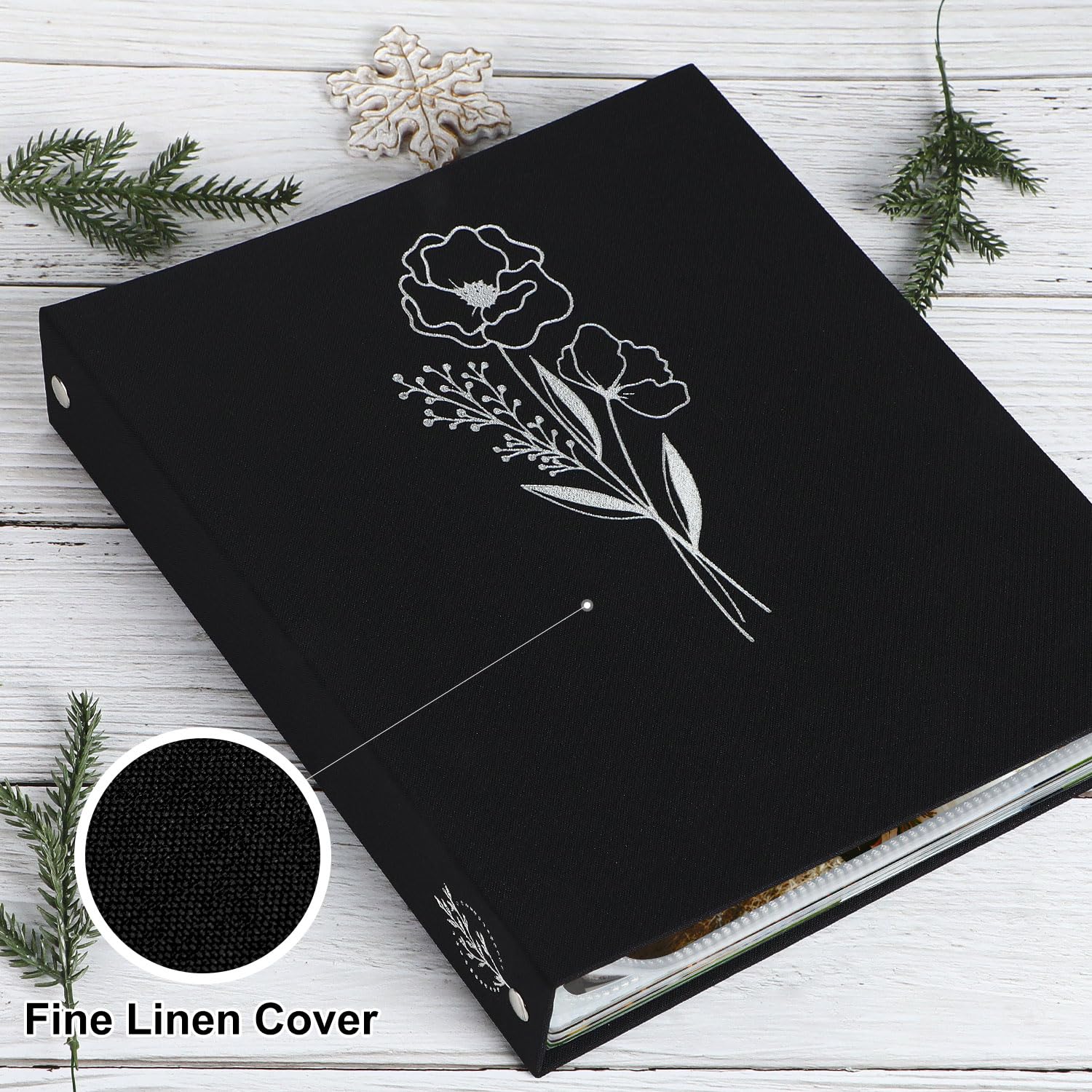 Snapklik.com : Lanpn 8.5x11 Inch Scrapbook Photo Album, Linen Cover ...