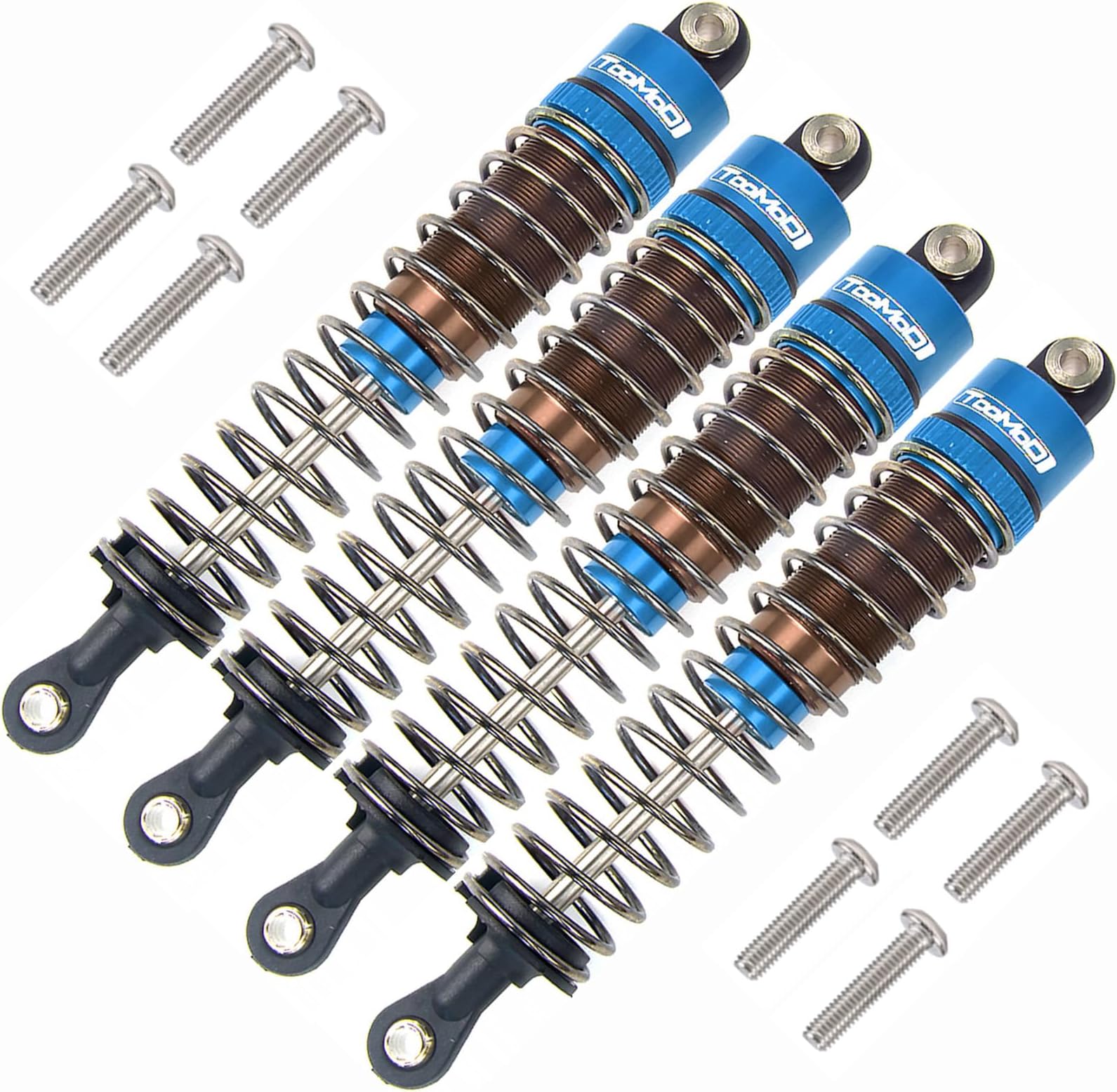 Amazon.com: HobbyPark 1/10 RC Truck Shocks 108mm Front Rear Shock ...