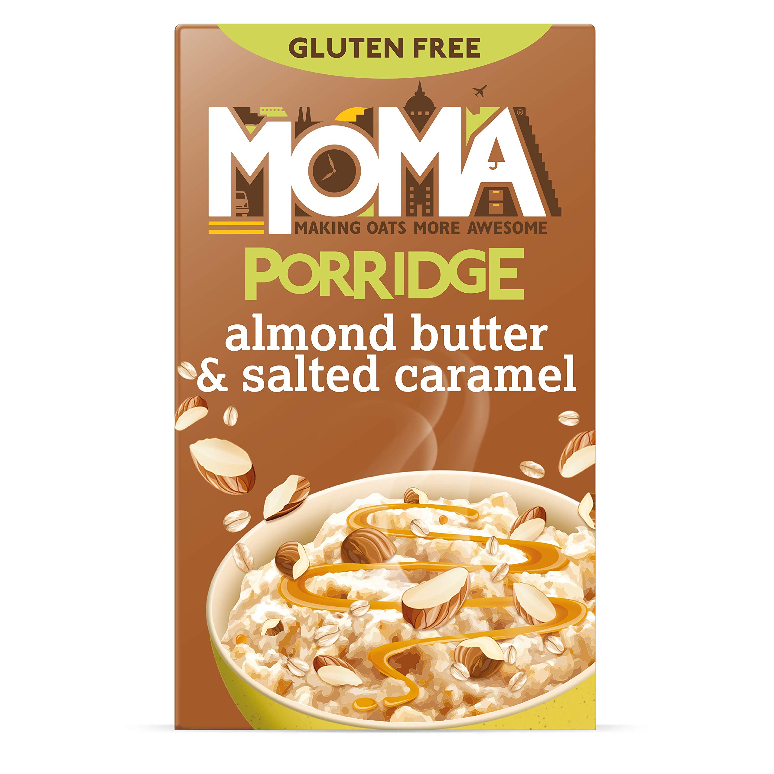 Buy MOMA Porridge Sachets ALMOND BUTTER & SALTED CARAMEL | Box of 36 x ...