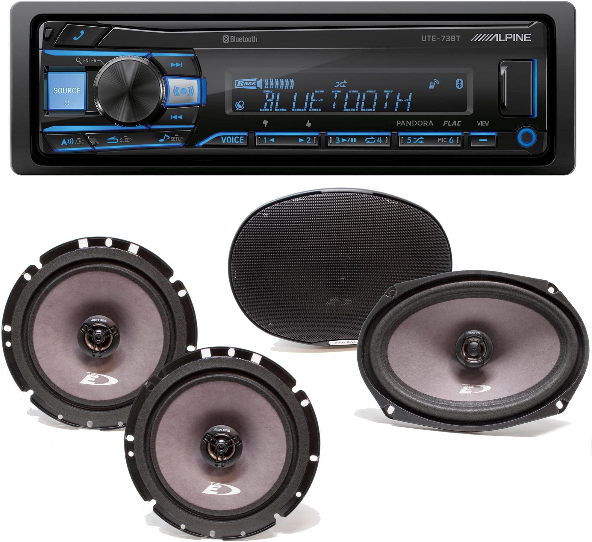 Amazon.com: Alpine UTE-73BT Bluetooth® Multimedia Receiver (Does Not ...