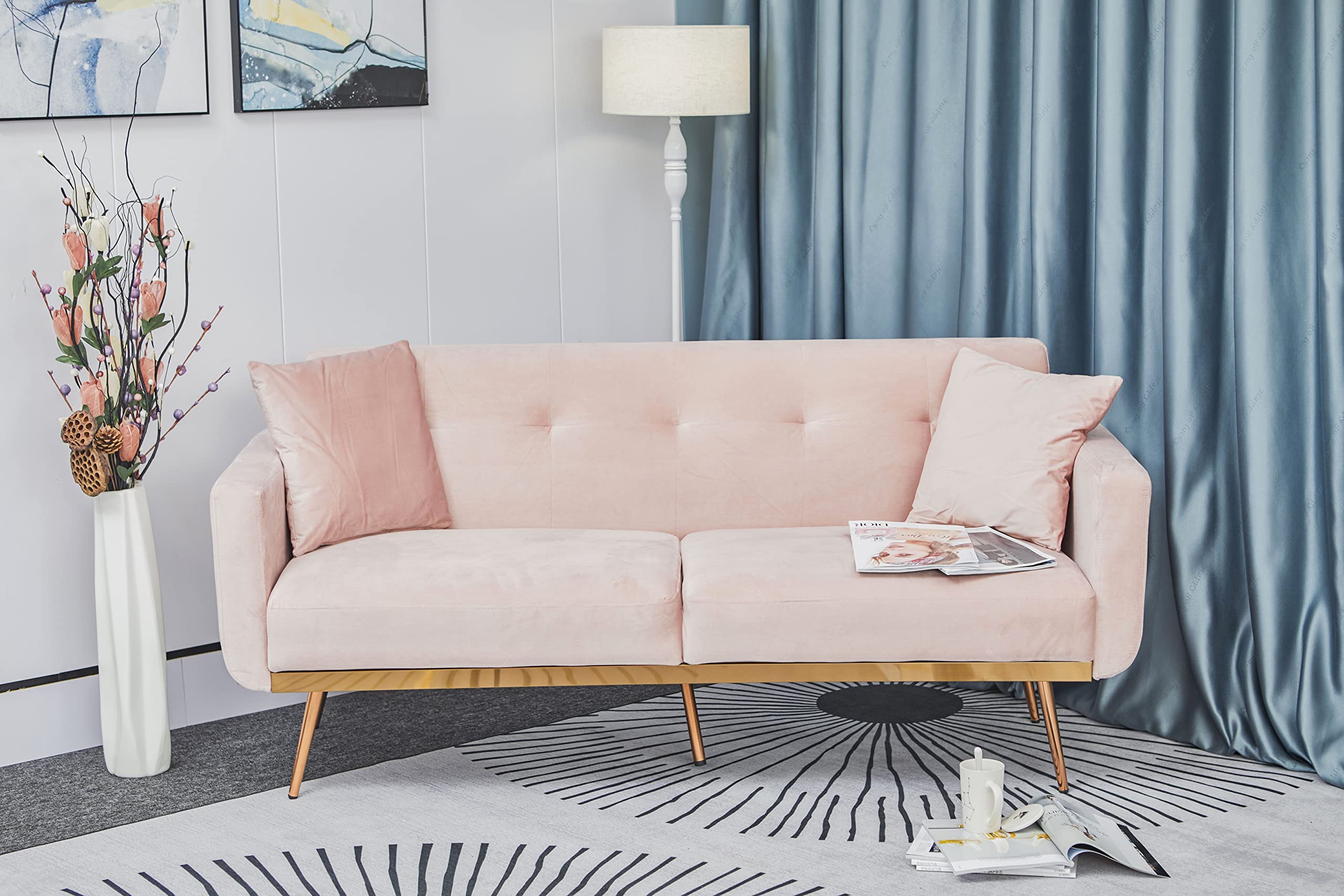 Snapklik.com : UBGO Bed Accent Sleeper For Living Room,Loveseat Sofa