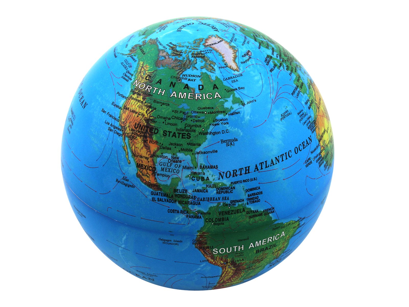 Self Rotating Globe Auto Spinning Desk Rotary Globe With Color ...