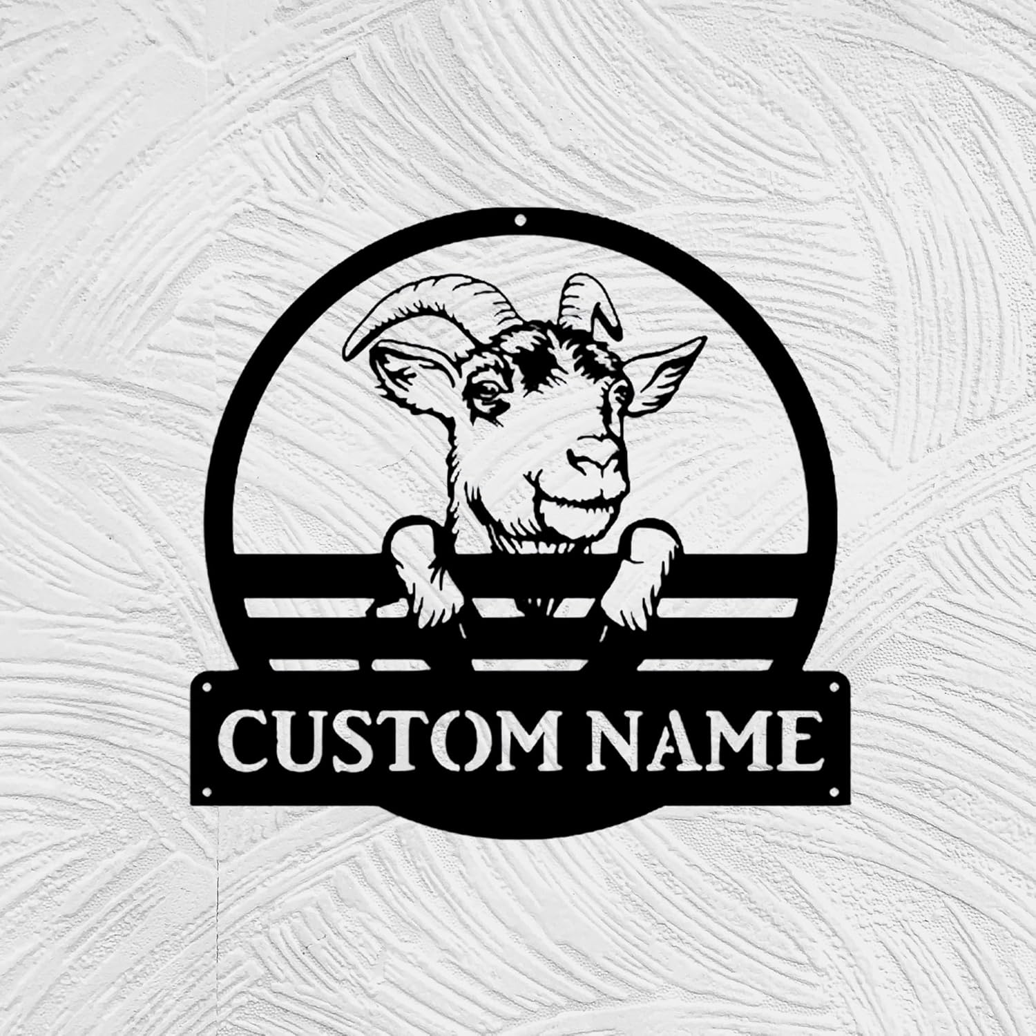 Amazon.com : Personalized Sheep Metal Sign, Custom Goat Farm Sign ...