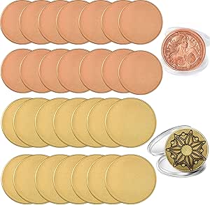 Amazon.com: Ciezeical 15PCS 3mm Brass Coin Blanks and 15PCS 3mm Copper ...