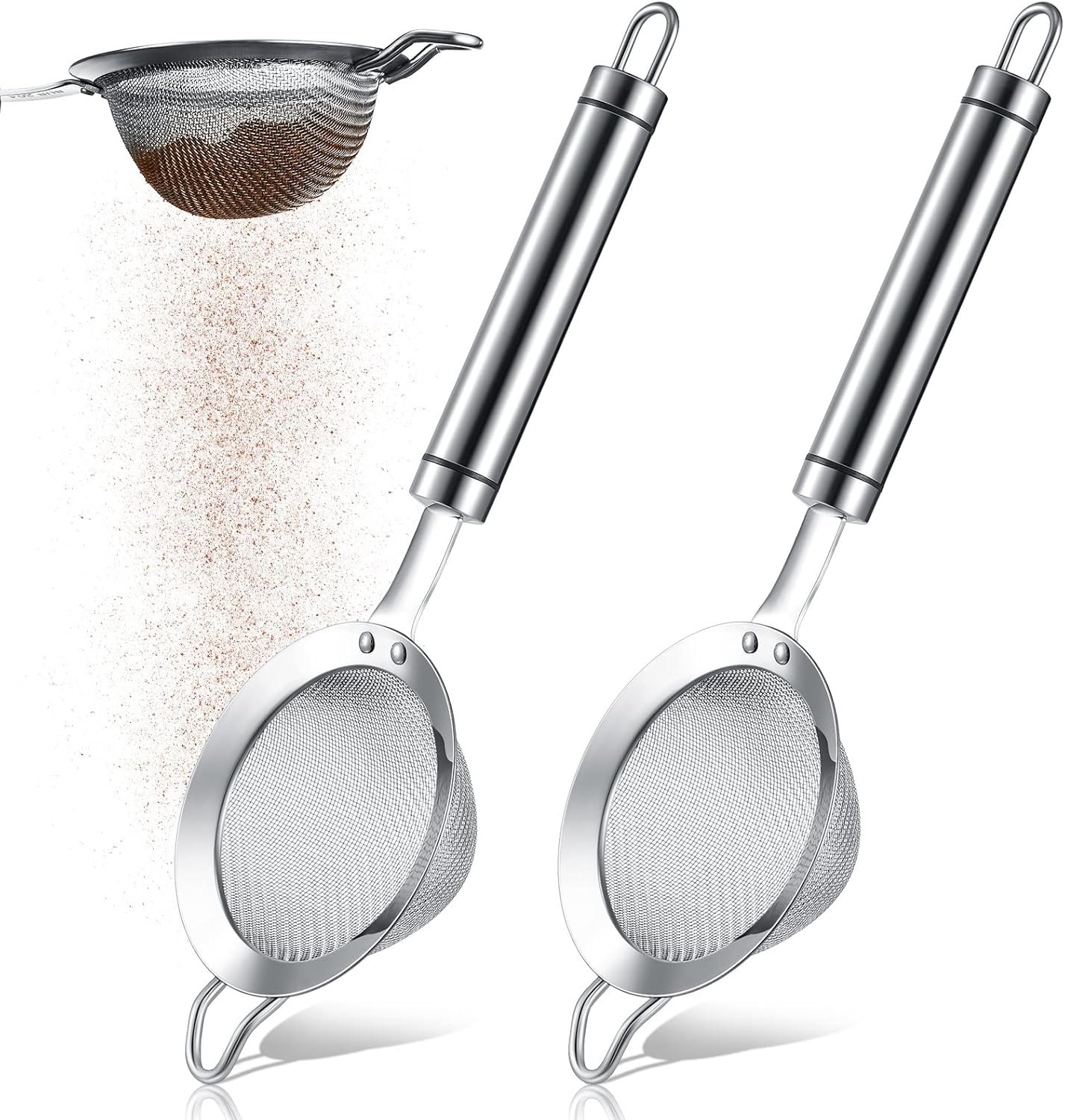 Amazon.com: 2 Pcs Mini Stainless Steel Food Strainers for Kitchen 3.5 ...