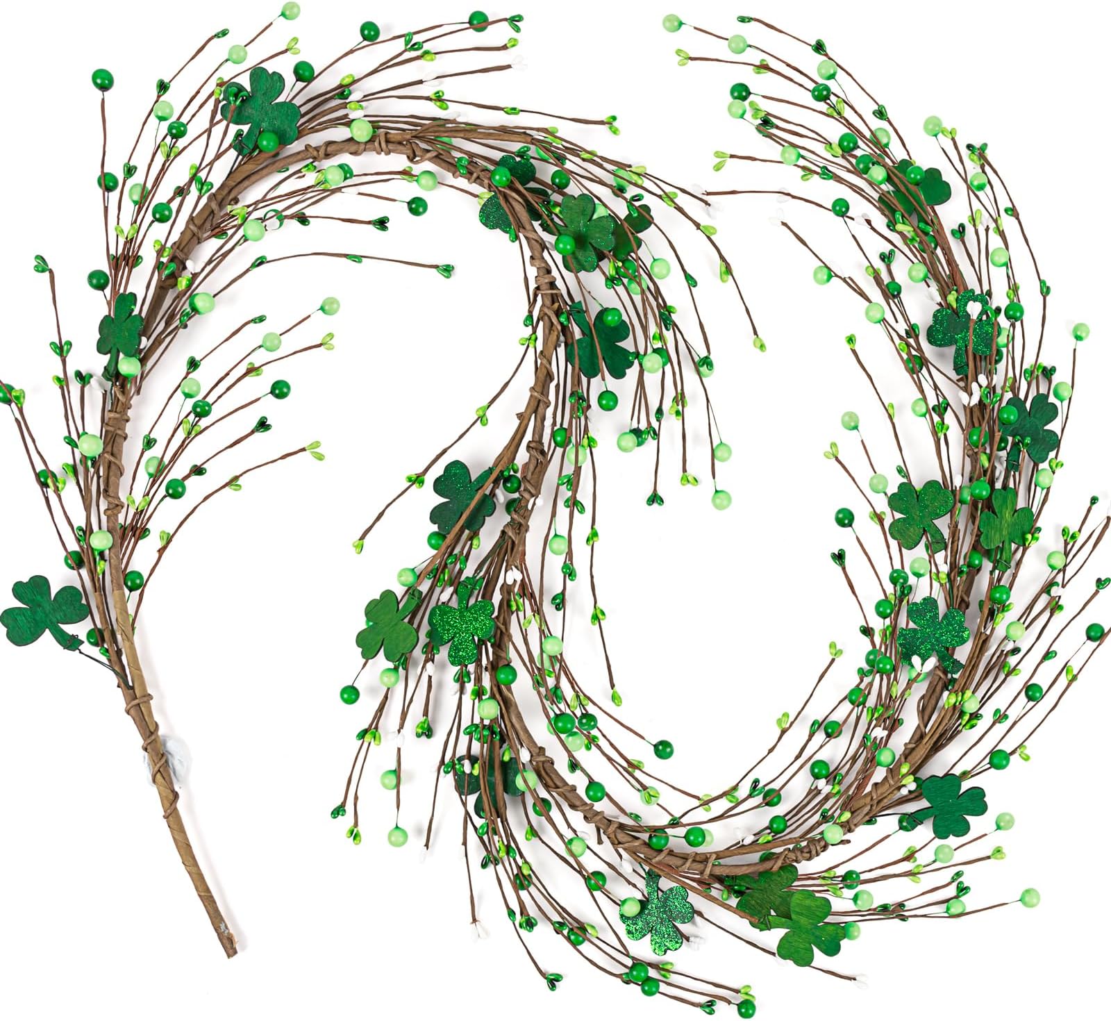 Amazon.com: Thiccywoov 9.84 ft St Patrick's Day Garland with Lights ...