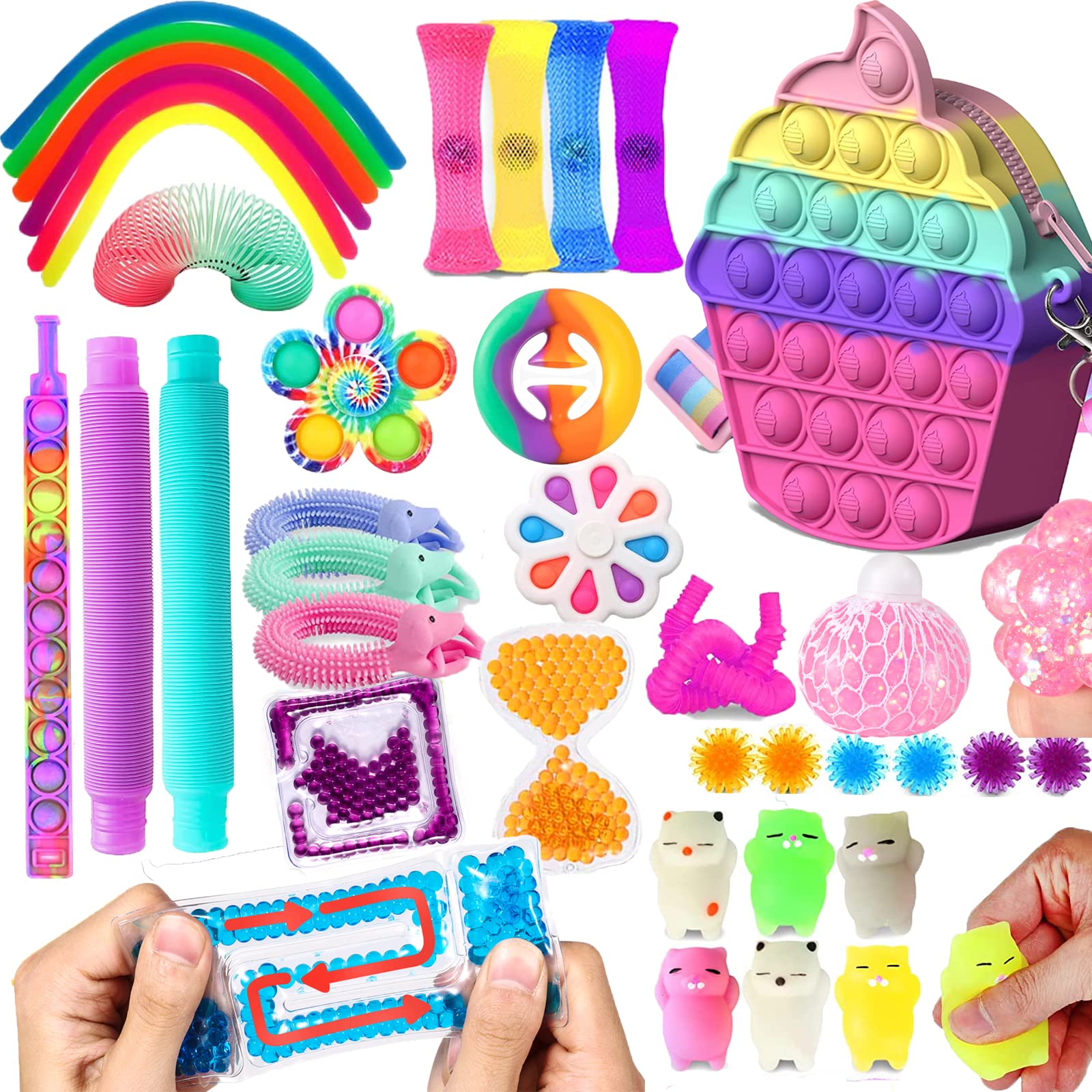 Fidget Toys Pack Sensory Fidget Toys Pop It Bag Set | Desertcart Kenya